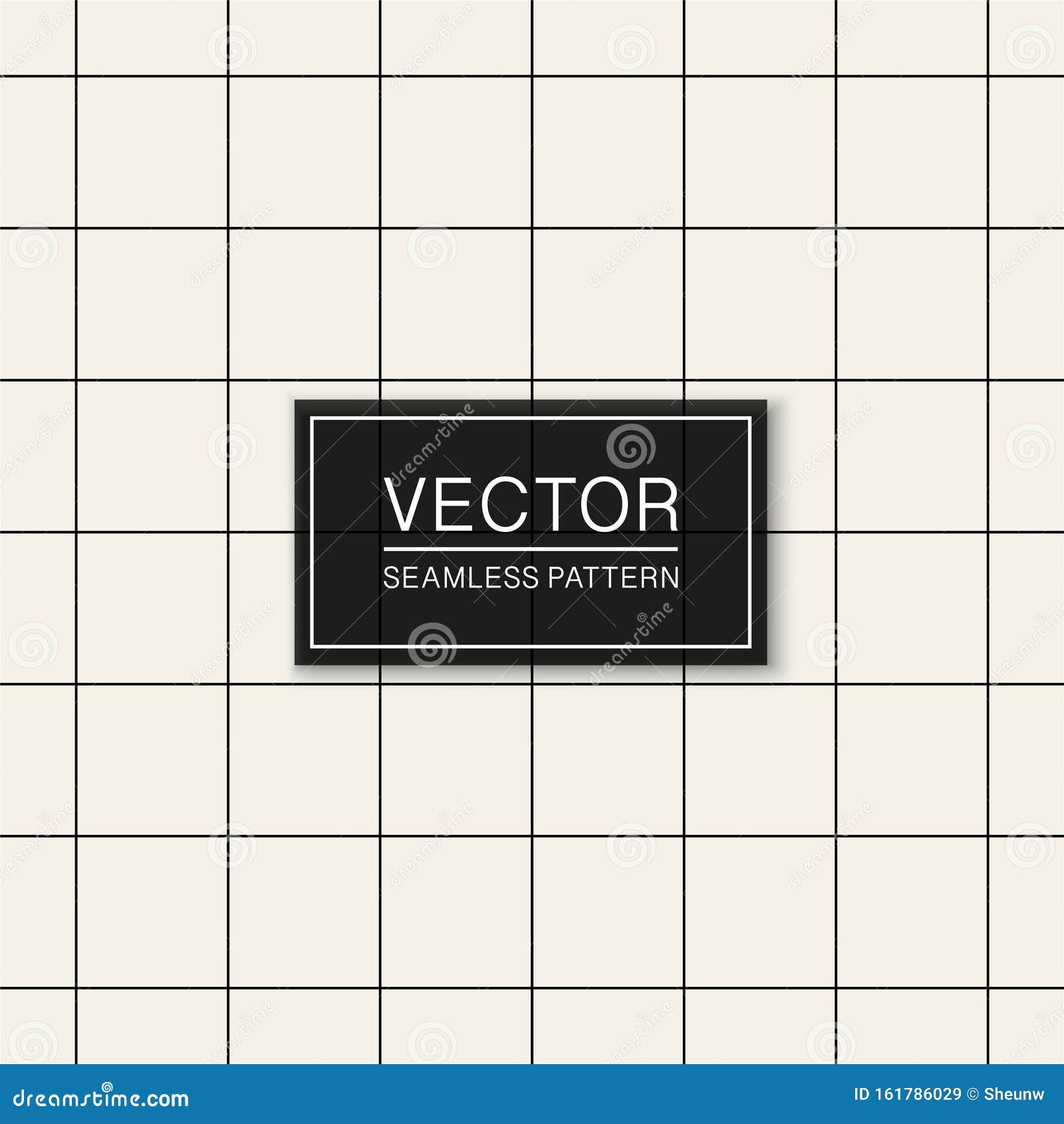 Vector Seamless Geometric Simple Pattern. Thin Grid Texture Stock ...