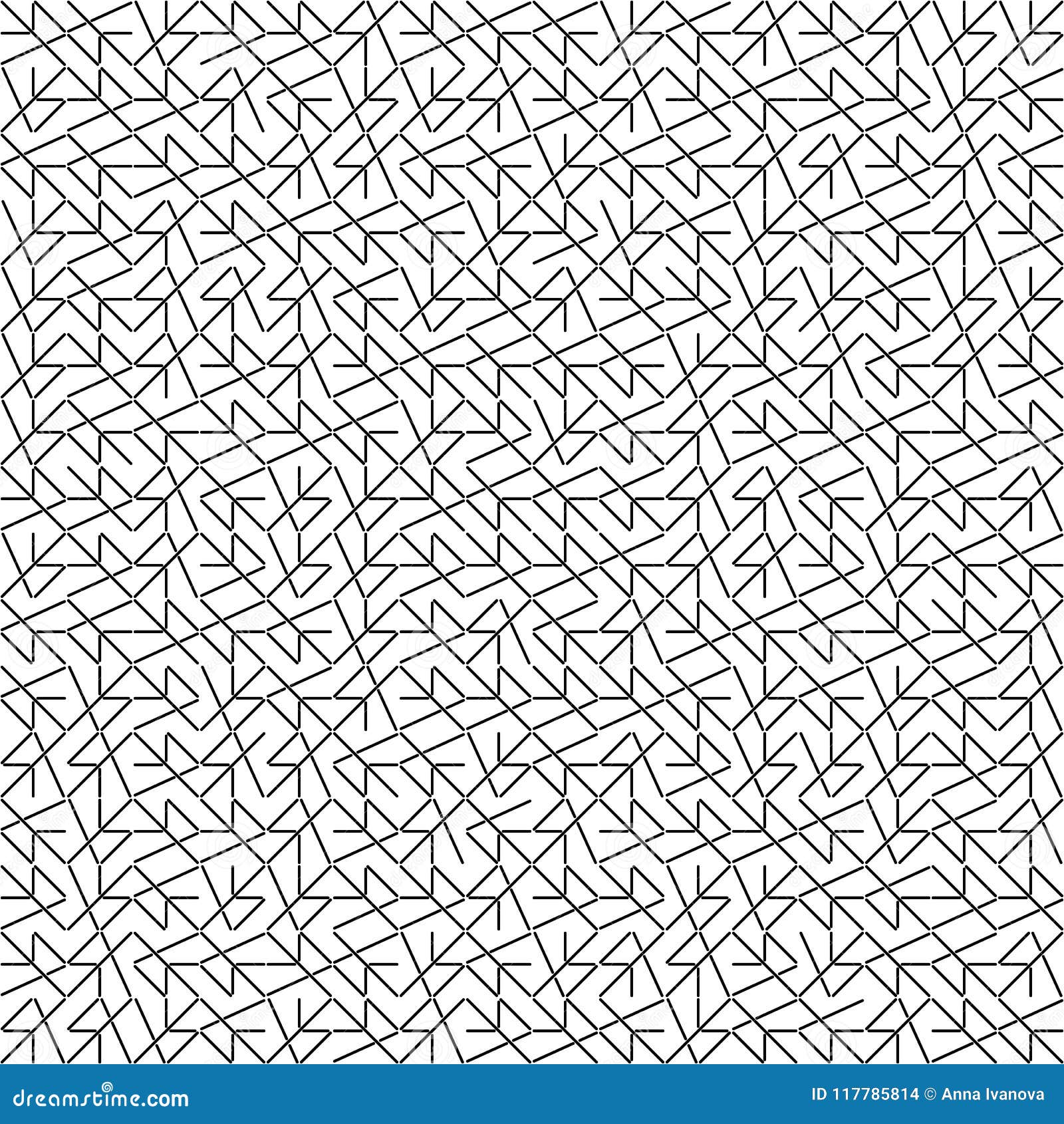 Vector Seamless Geometry Truchet Pattern Stock Illustration ...
