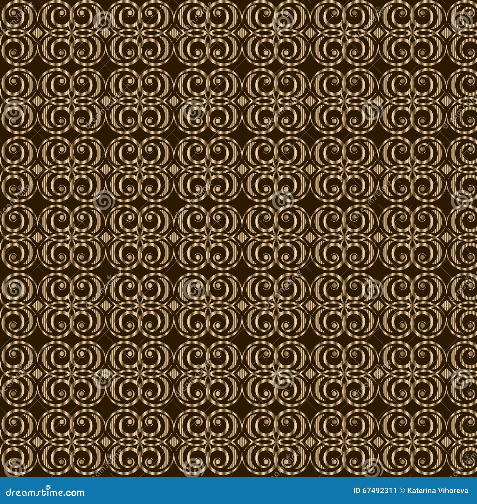 Vector Seamless Gold Pattern Stock Vector - Illustration of decor ...