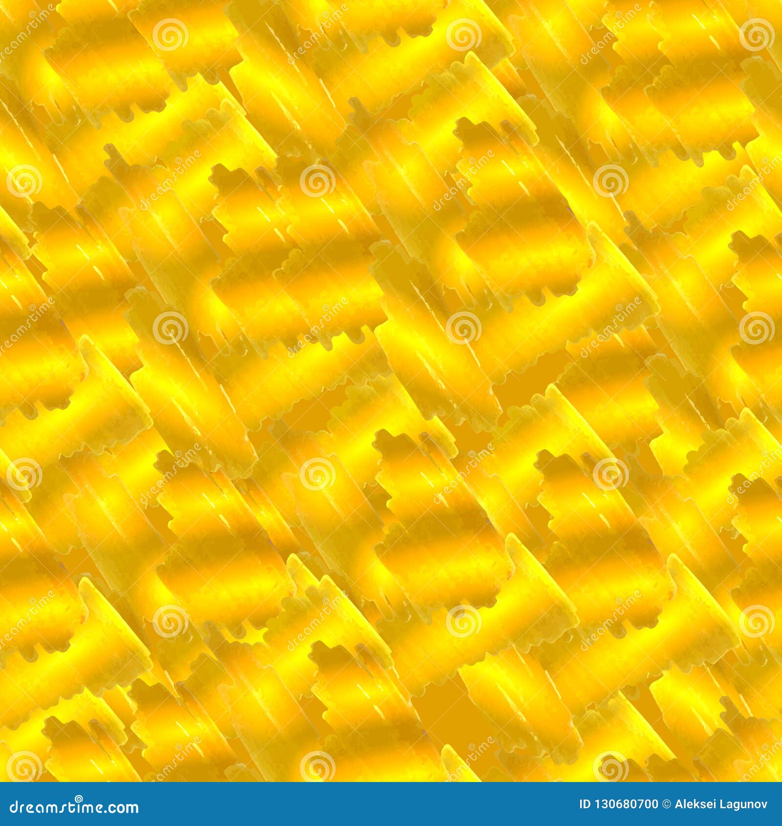 Vector Seamless Golden Pattern, Paint Strokes, Colorful Background ...