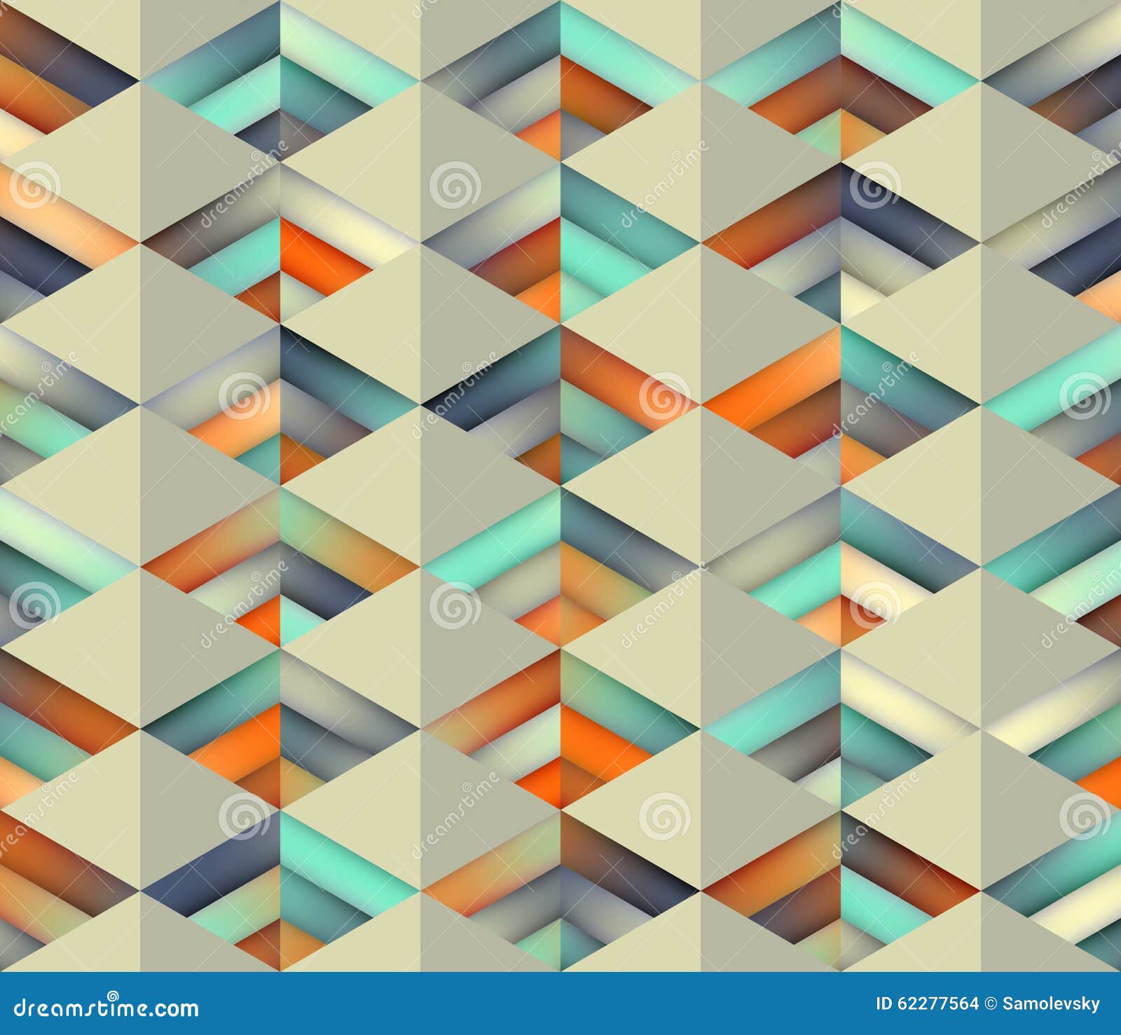 Vector Seamless Gradient Mesh Color Stripes Triangles Grid in Shades of ...