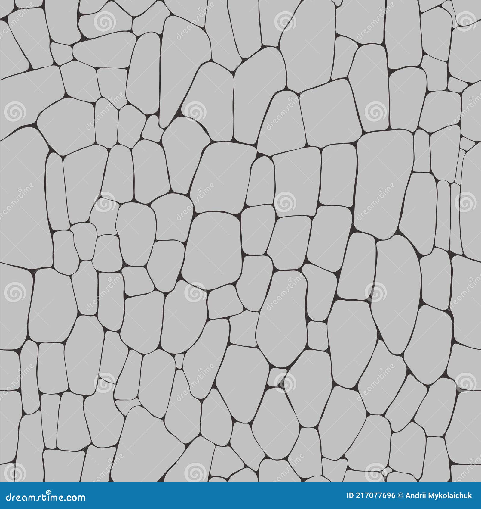 Vector Seamless Gray Stone Wall Texture Stock Vector - Illustration of ...