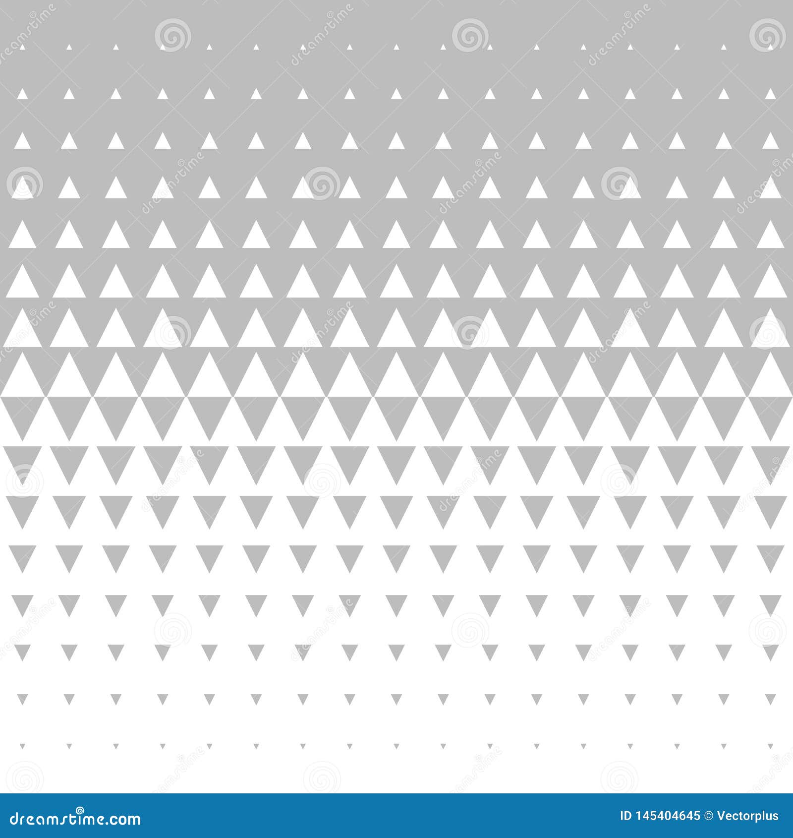 Vector Seamless Gray and White Morphing Triangle Halftone Grid Gradient ...