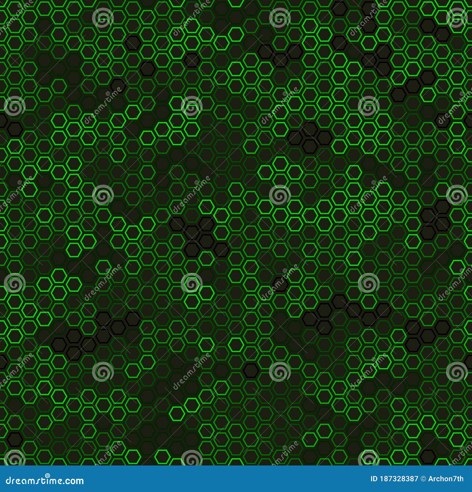 Green Monochrome Vector Artichoke Flower Seamless Texture Pattern ...