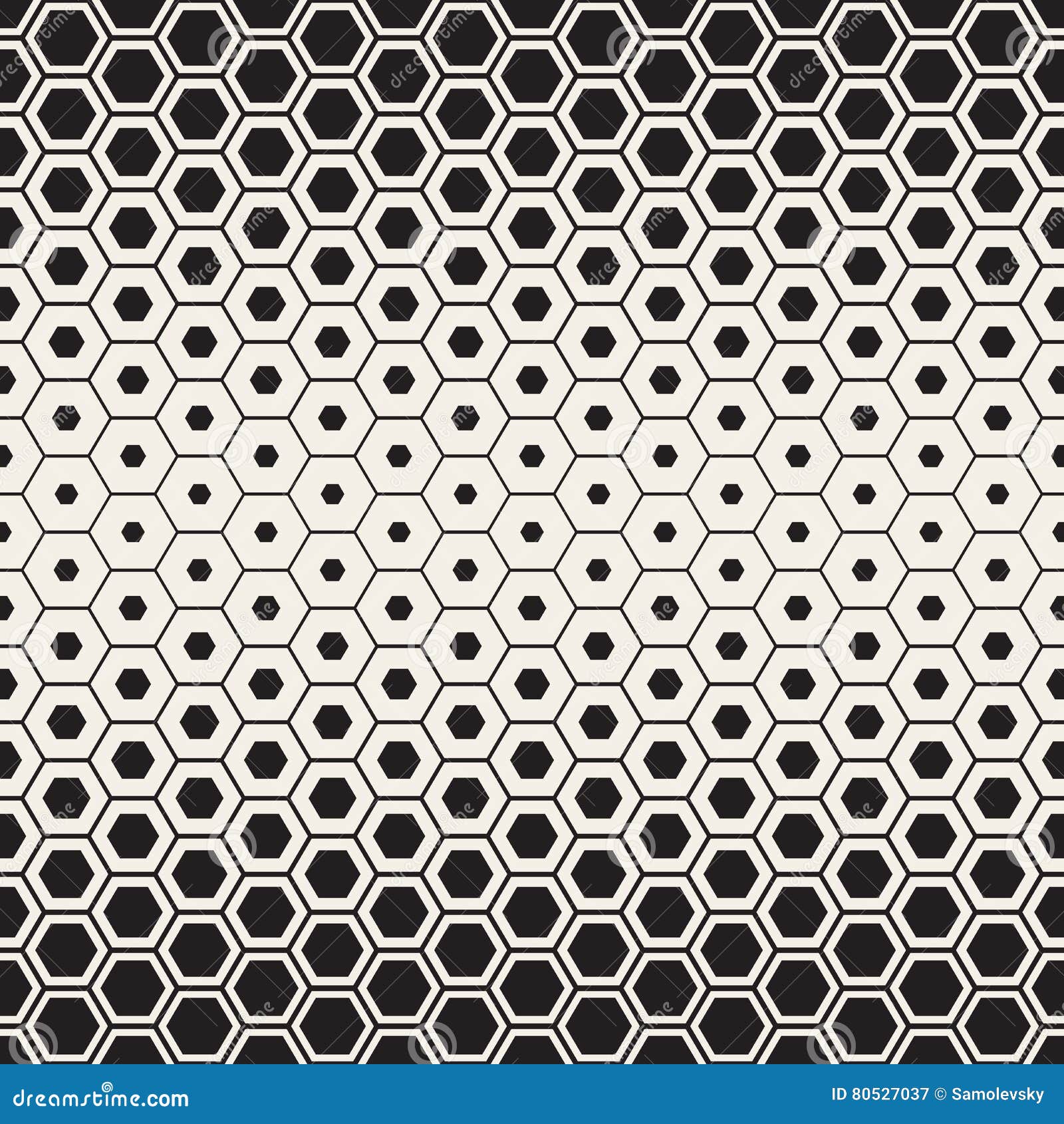 Vector Seamless Halftone HoneyComb Gradient Pattern Stock Vector ...