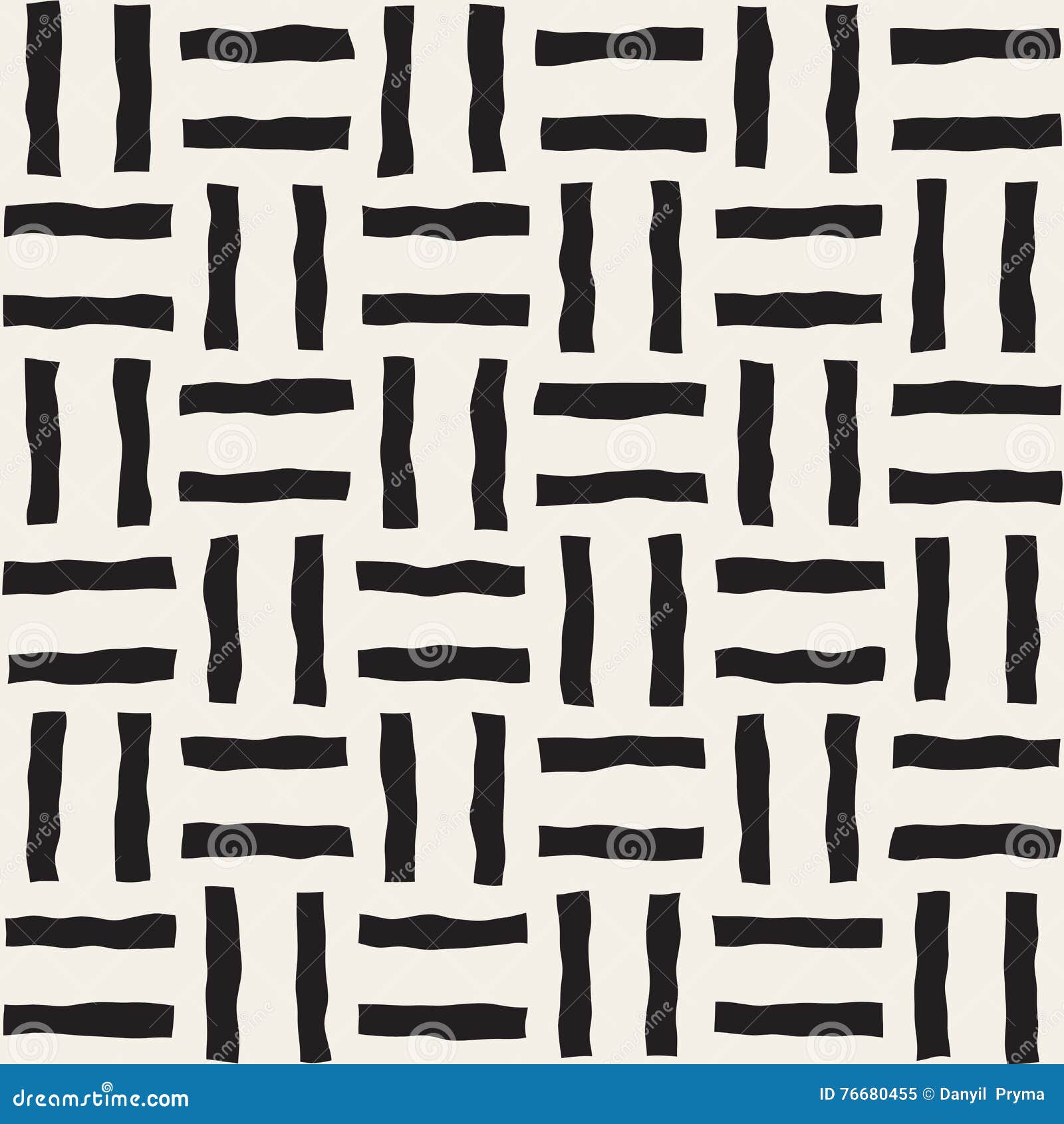 Vector Seamless Hand Drawn Checker Lines Pattern Stock Vector ...