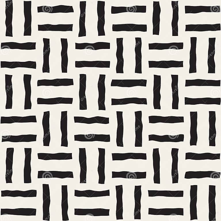 Vector Seamless Hand Drawn Checker Lines Pattern Stock Vector ...