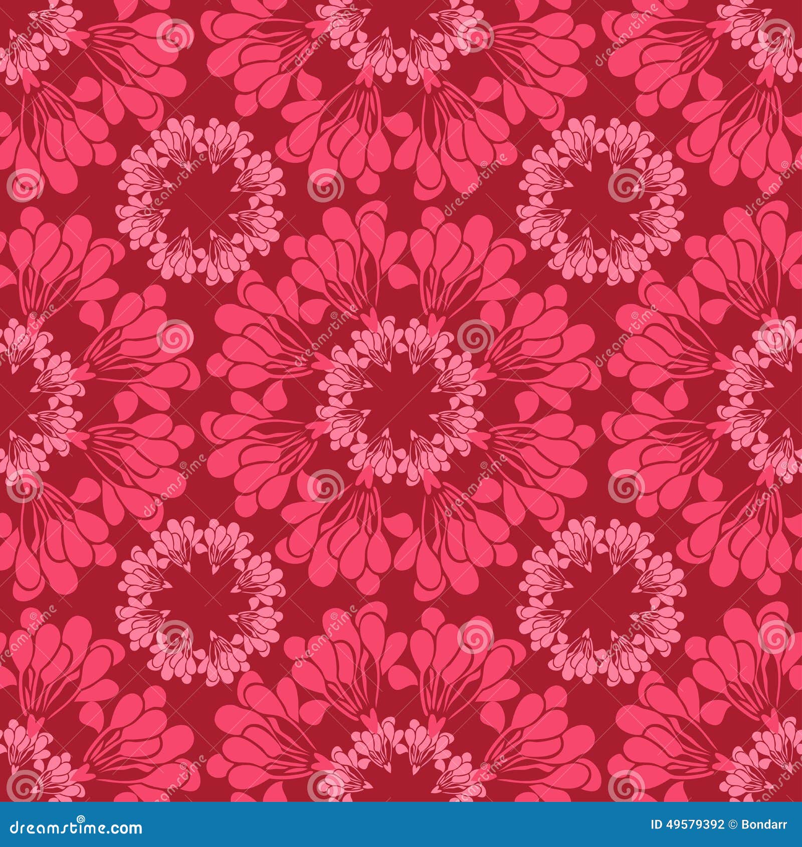 Vector seamless hear5 stock vector. Illustration of line - 49579392