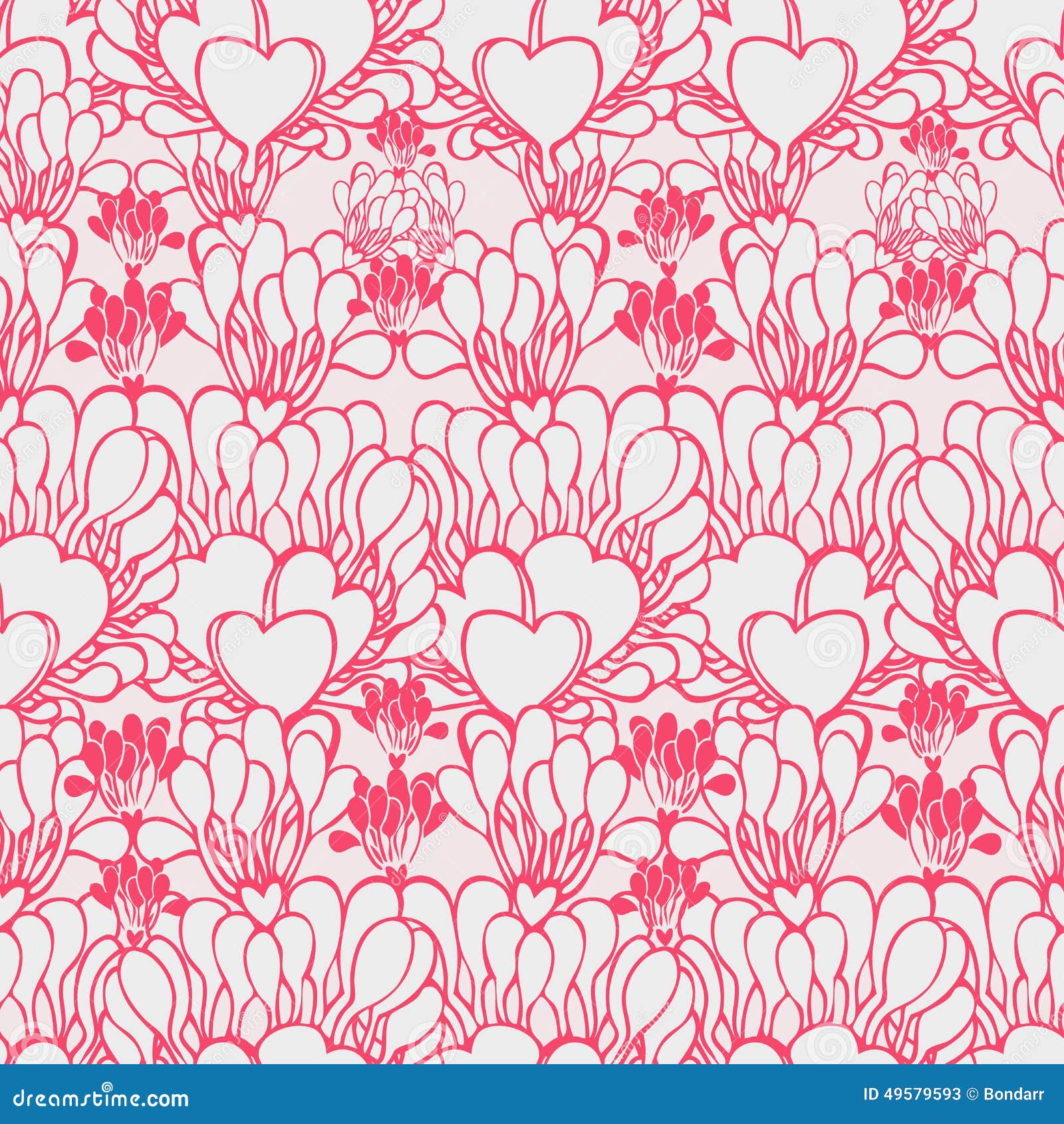 Vector seamless hear3 stock vector. Illustration of weave - 49579593