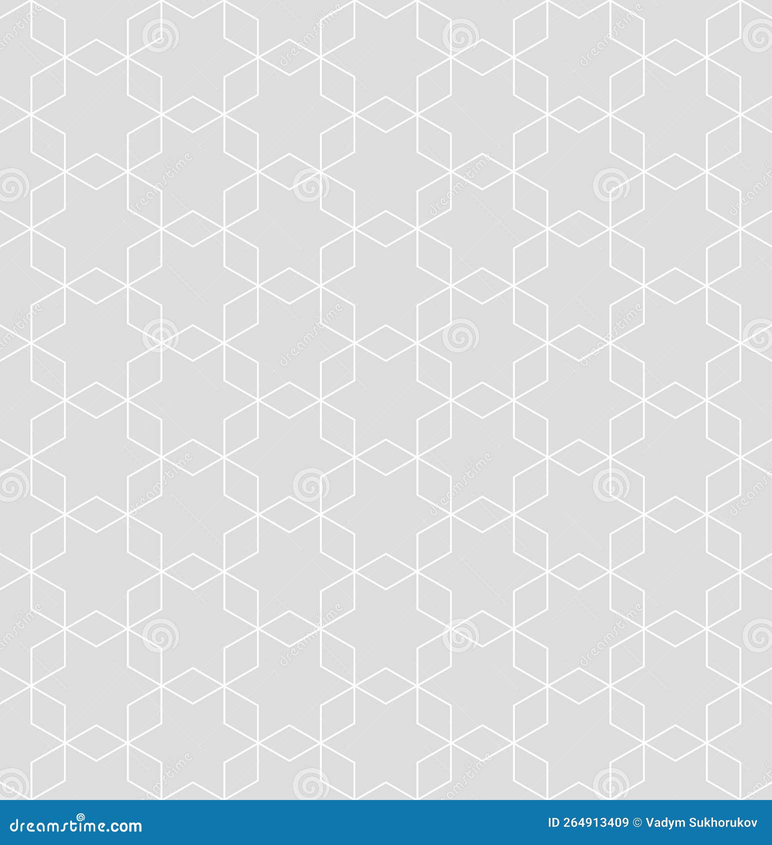 Vector Seamless Hexagon Pattern. Abstract Geometric Low Poly Background. Stylish Fractal Texture ...