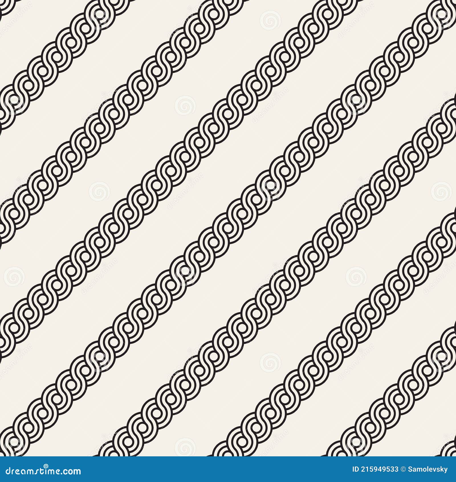 Vector Seamless Interlacing Lines Pattern. Modern Stylish Abstract ...