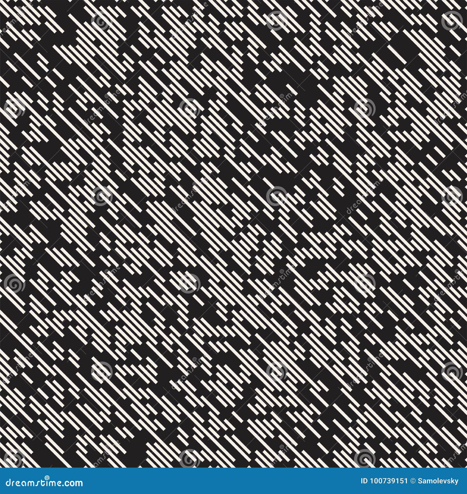 Vector Seamless Irregular Lines Grid Pattern. Trendy Monochrome Texture ...