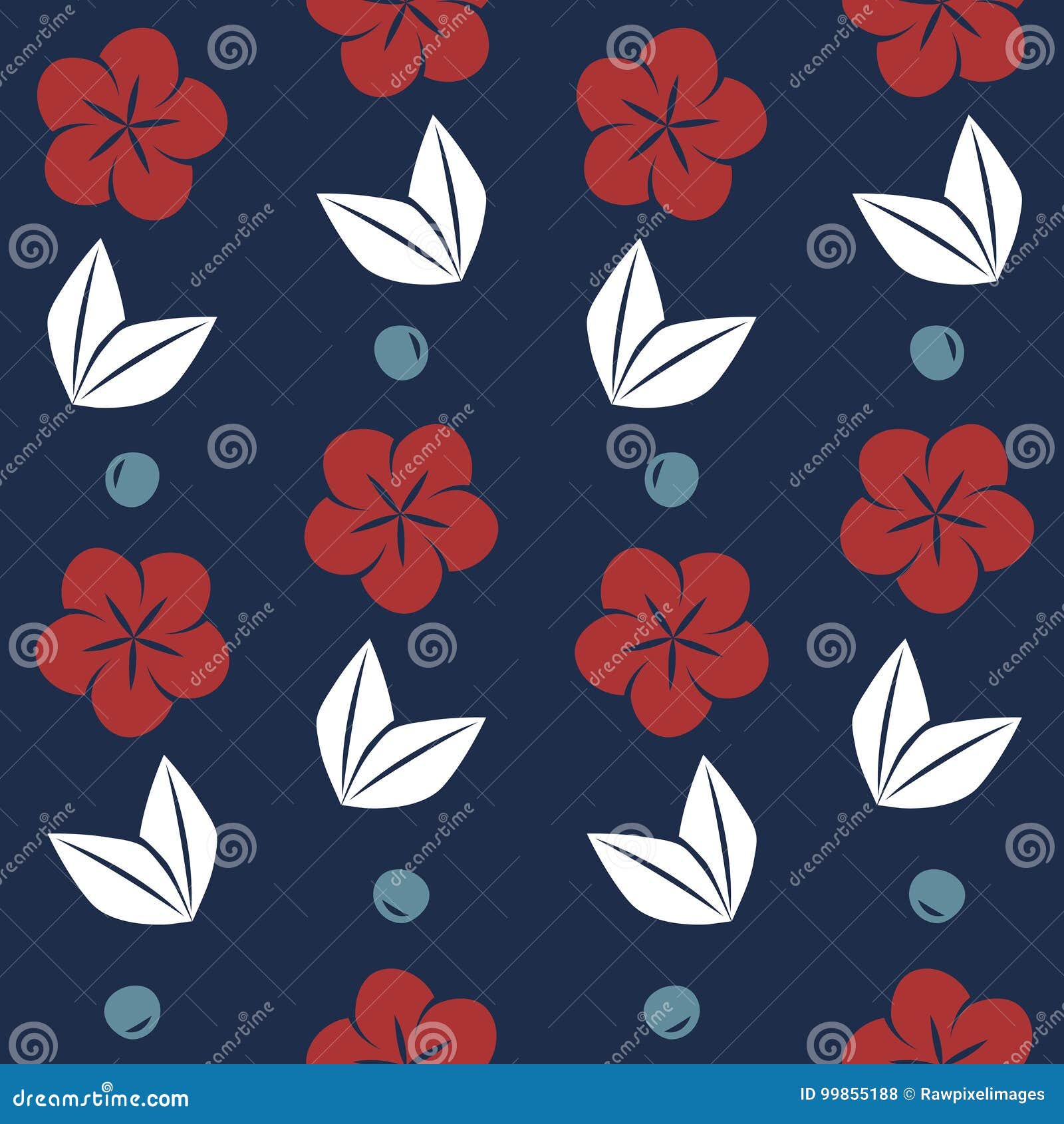 Vector of Seamless Japanese Style Floral Pattern Stock Vector ...