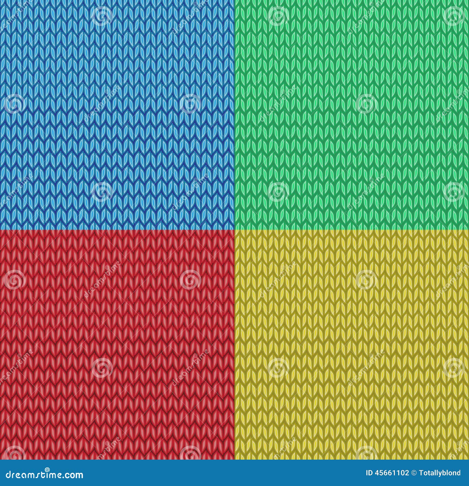 Vector Seamless Knitted Pattern Background Stock Vector - Illustration ...