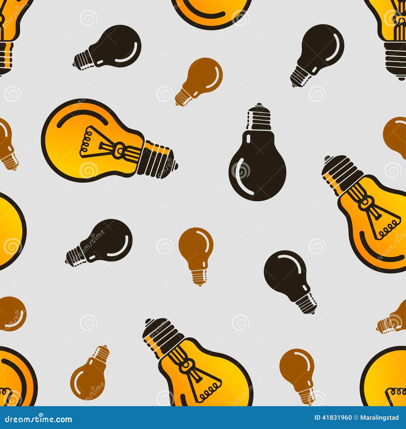 Vector Seamless Lamp Pattern. Eps10 Stock Vector - Illustration of ...