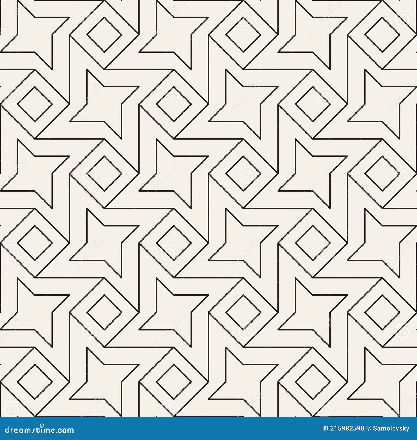 Vector Seamless Lattice Pattern. Modern Stylish Abstract Texture ...