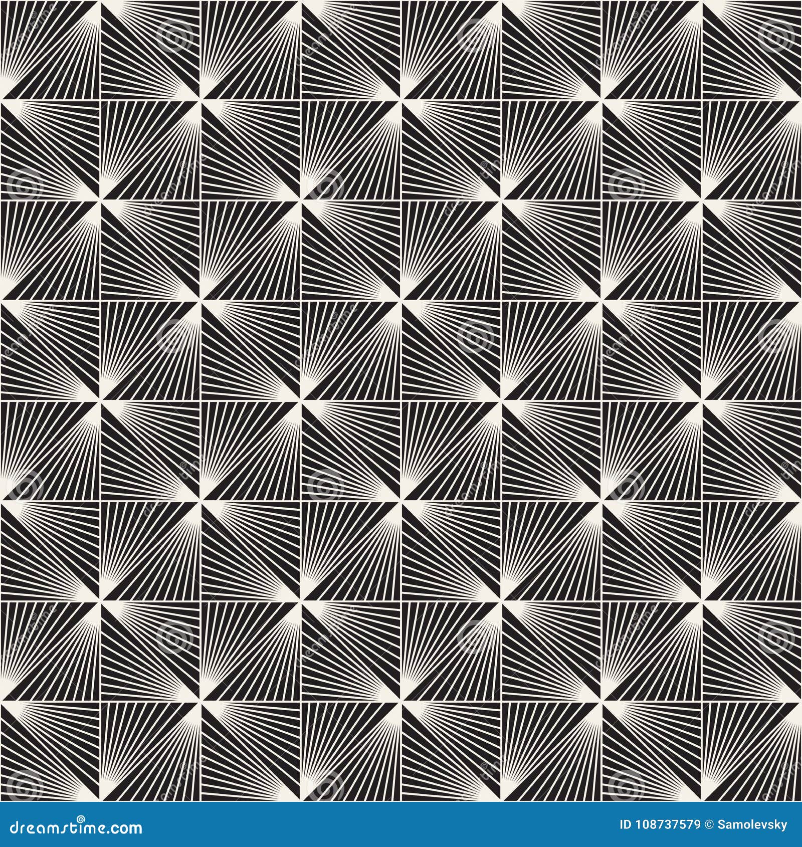 Vector Seamless Lattice Pattern Modern Stylish Texture With Monochrome