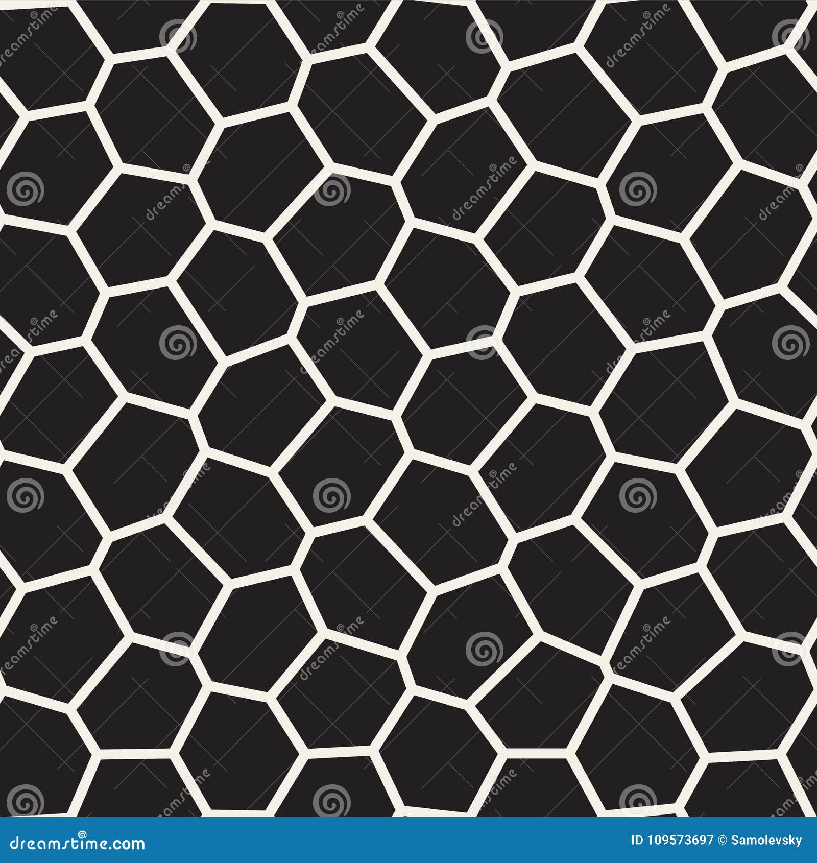 Vector Seamless Lattice Pattern. Modern Stylish Texture with Monochrome ...