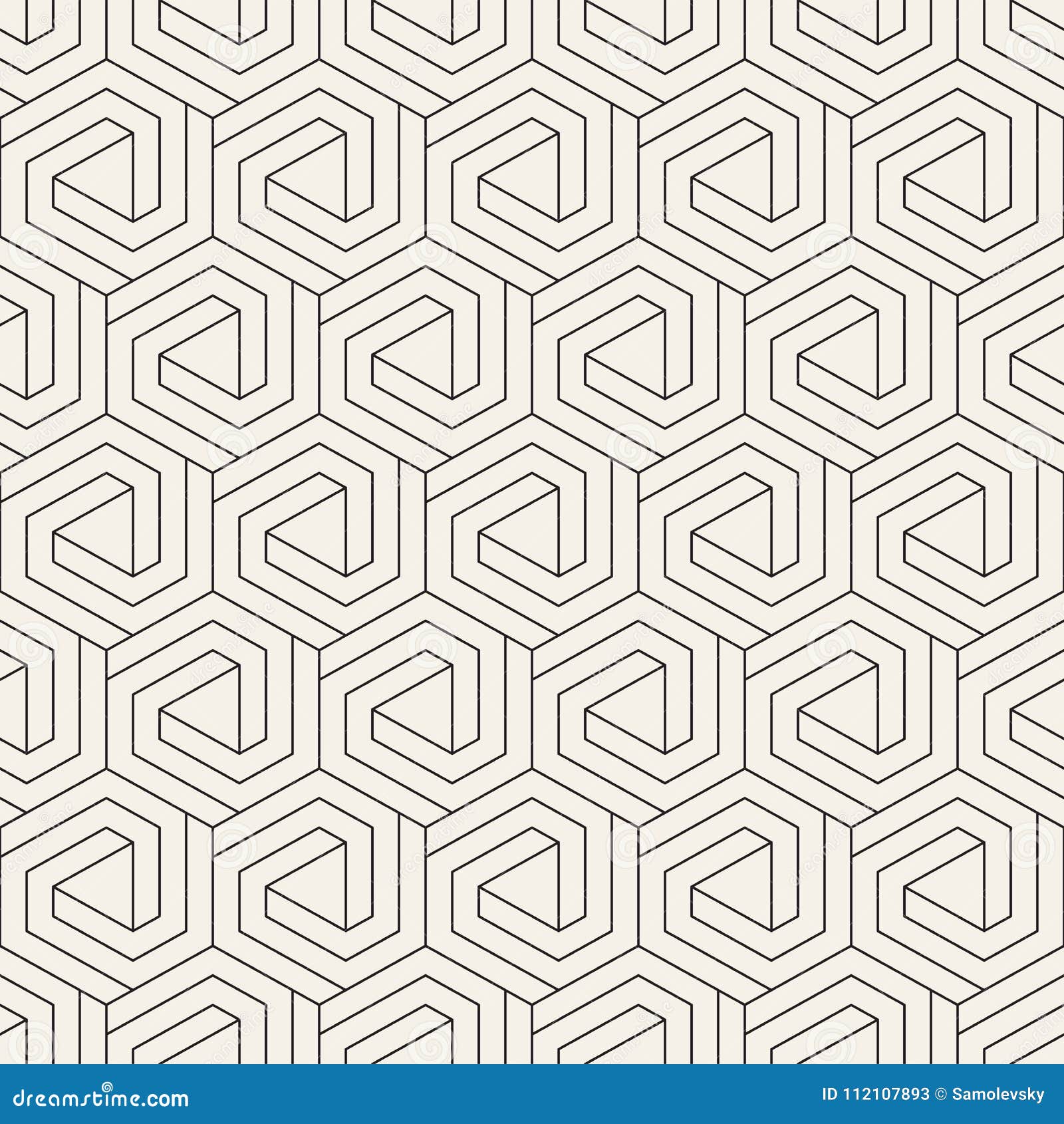 Vector Seamless Lattice Pattern. Modern Stylish Texture with Monochrome ...