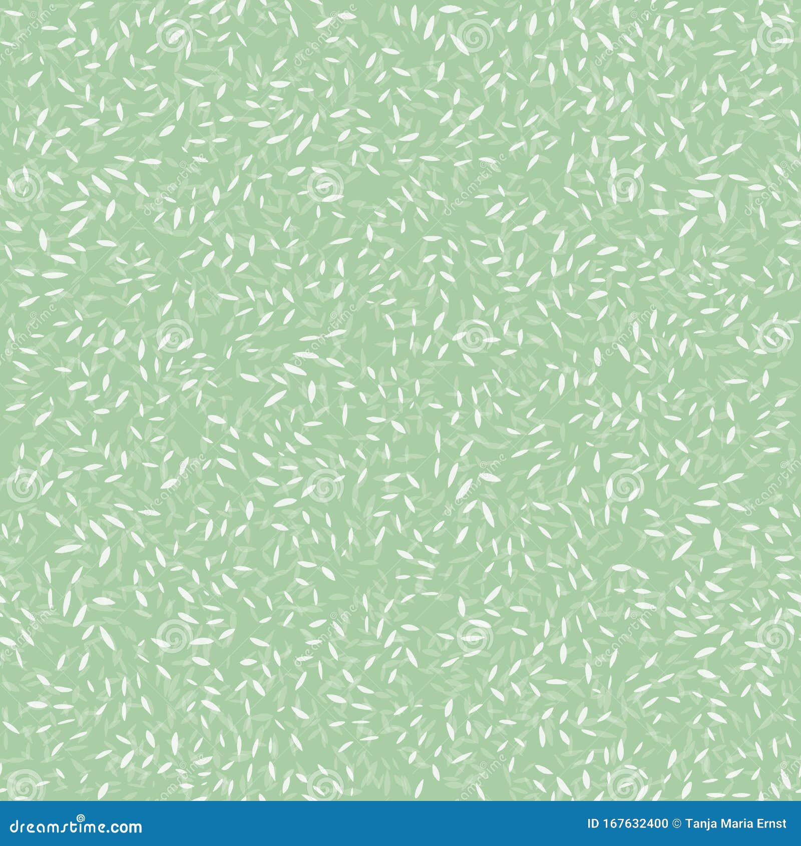 Vector Seamless Leaf Shape Repeat Pattern Stock Vector - Illustration ...