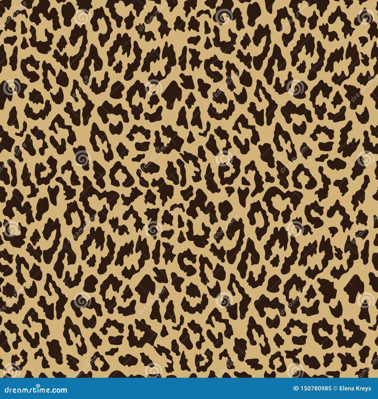 Vector Seamless Leopard Pattern. Trendy Background Stock Vector ...