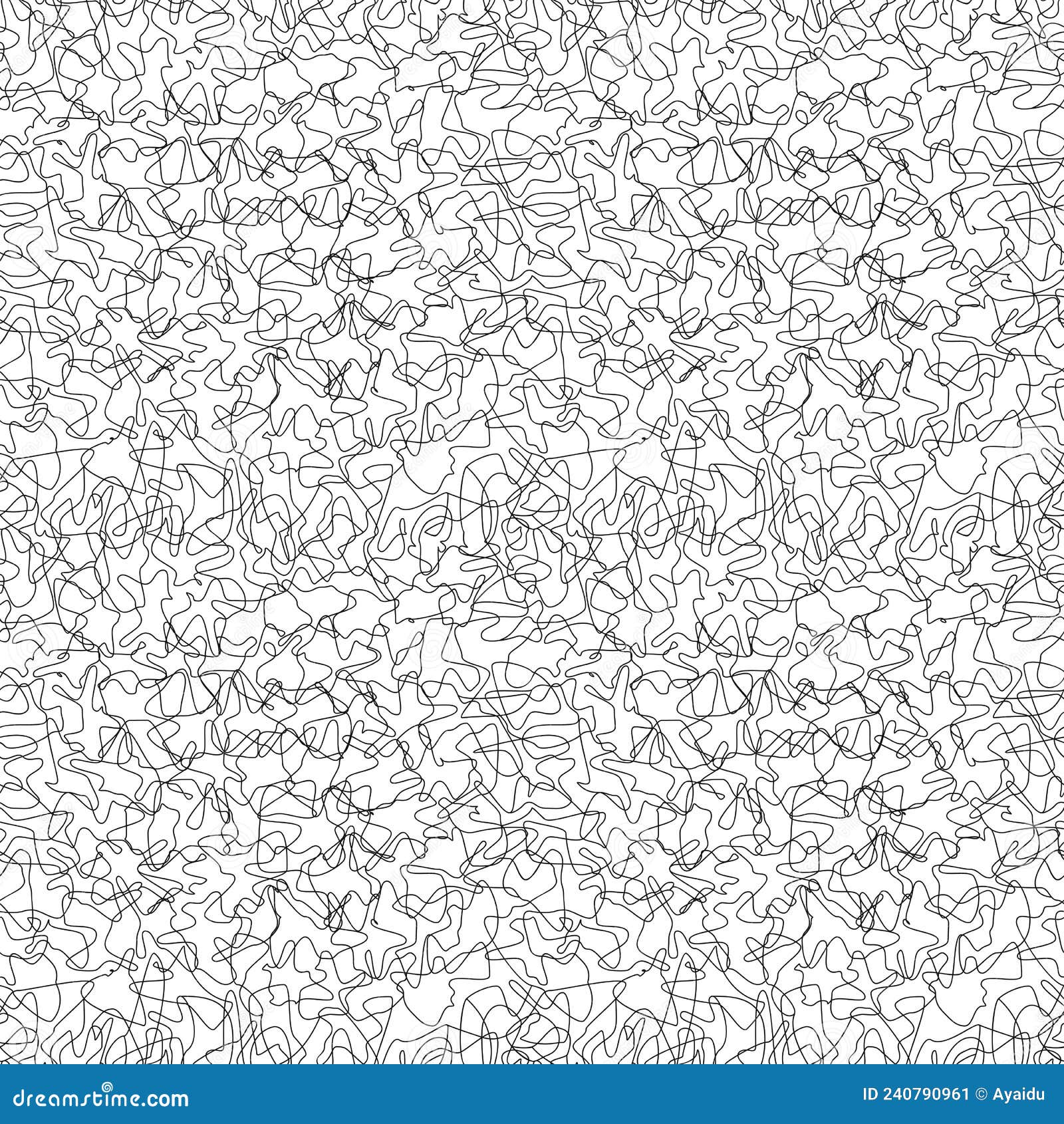 Vector Seamless Linear Abstract Black and White Background Stock Vector ...