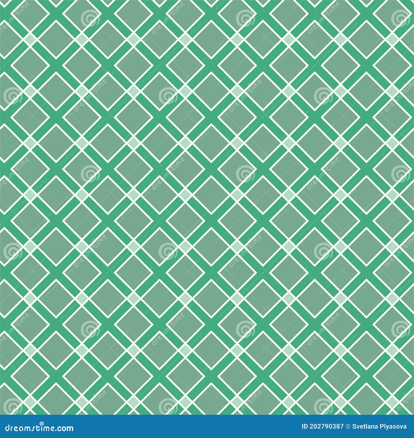Vector Seamless Linear Geometric Pattern. Green Color Stock Vector ...