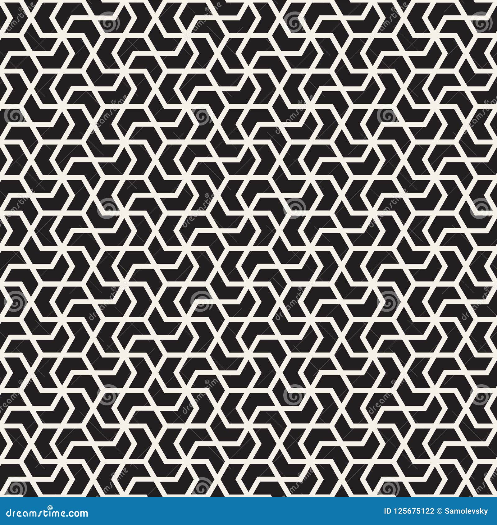 Vector Seamless Lines Mosaic Pattern. Modern Stylish Abstract Texture ...