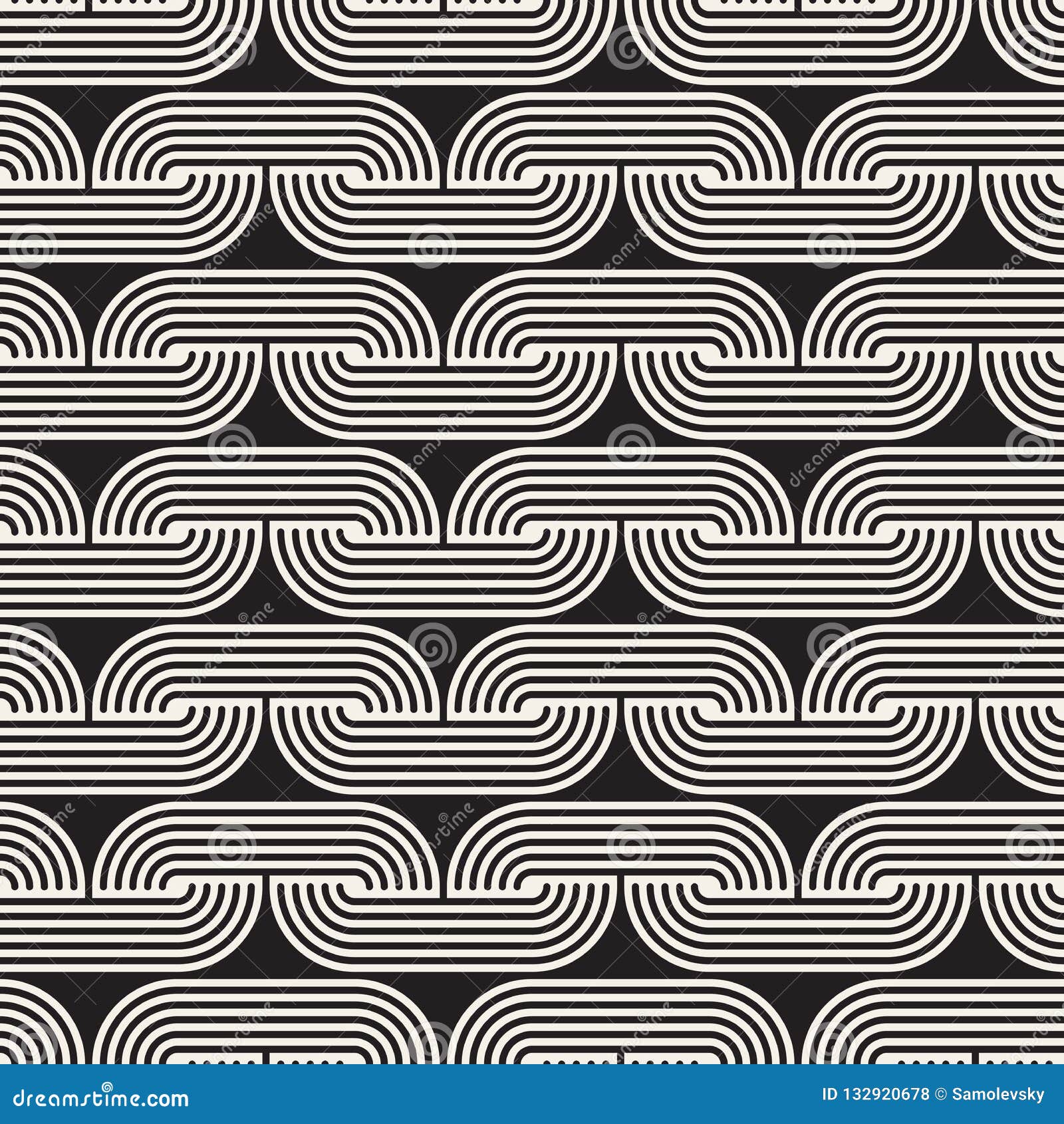 Vector Seamless Lines Mosaic Pattern. Modern Stylish Abstract Texture ...