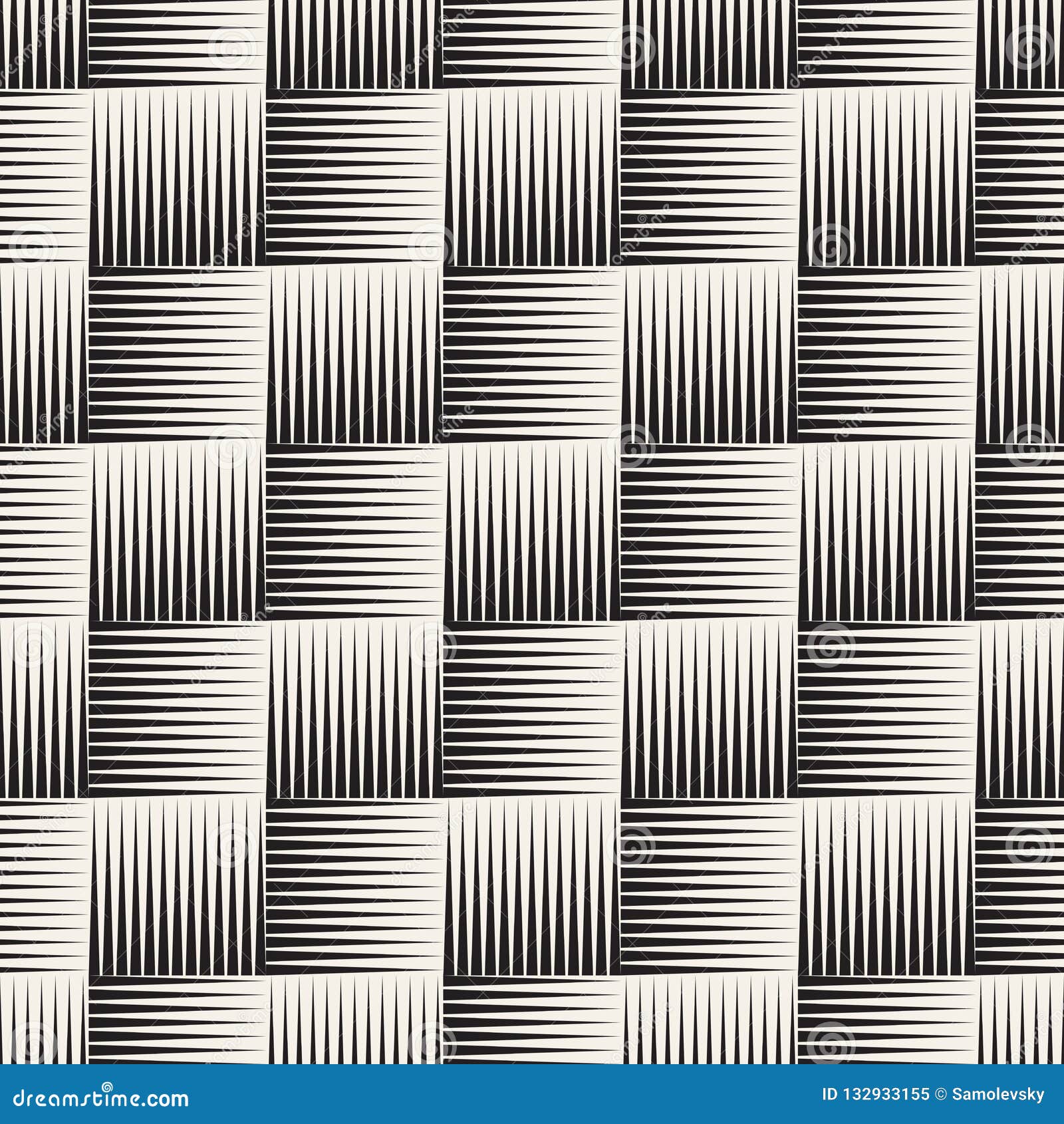 Vector Seamless Lines Mosaic Pattern. Modern Stylish Abstract Texture ...