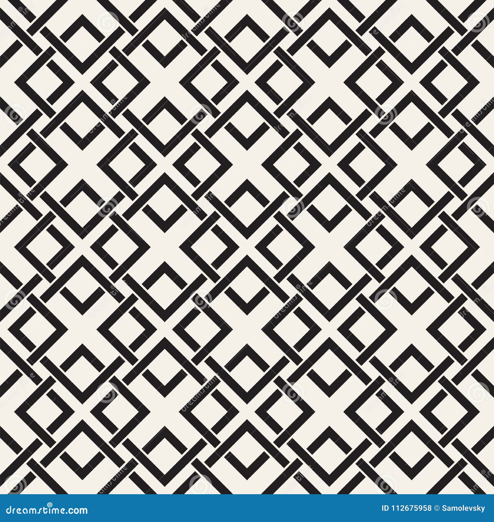 Vector Seamless Lines Pattern Abstract Background With Interweaving