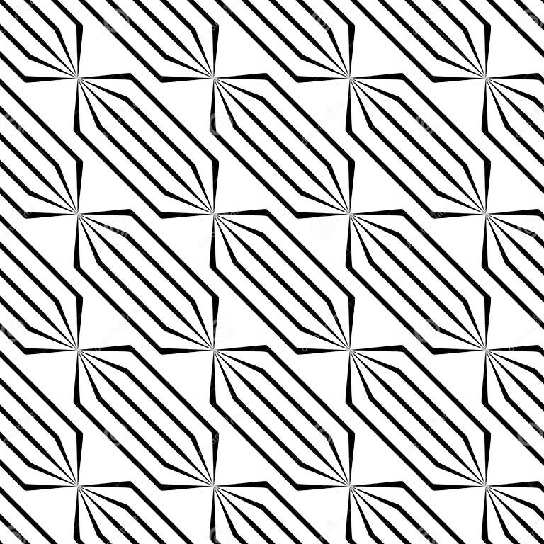 Vector Seamless Lines Pattern Black and White. Abstract Background ...