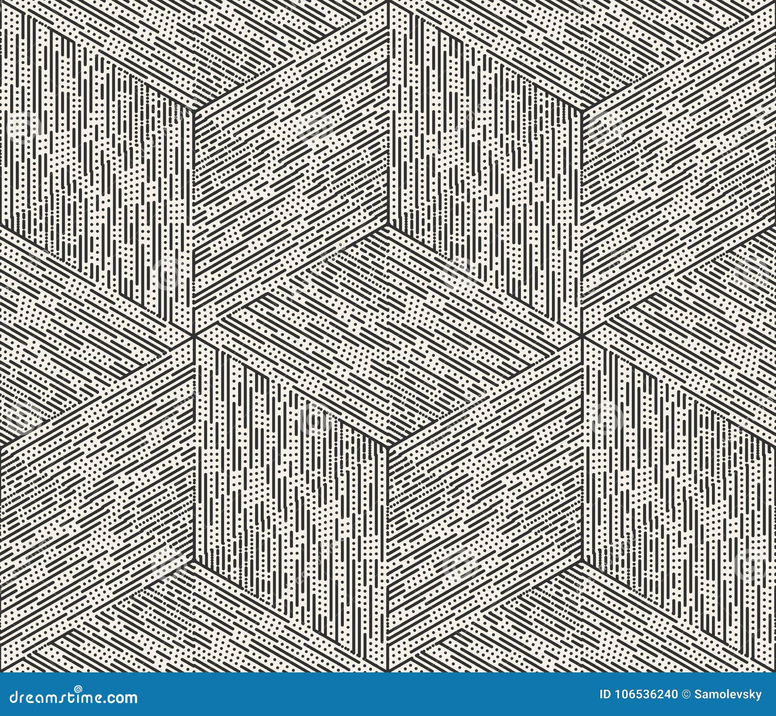 Vector Seamless Lines Pattern. Modern Stylish Triangle Shapes Texture ...