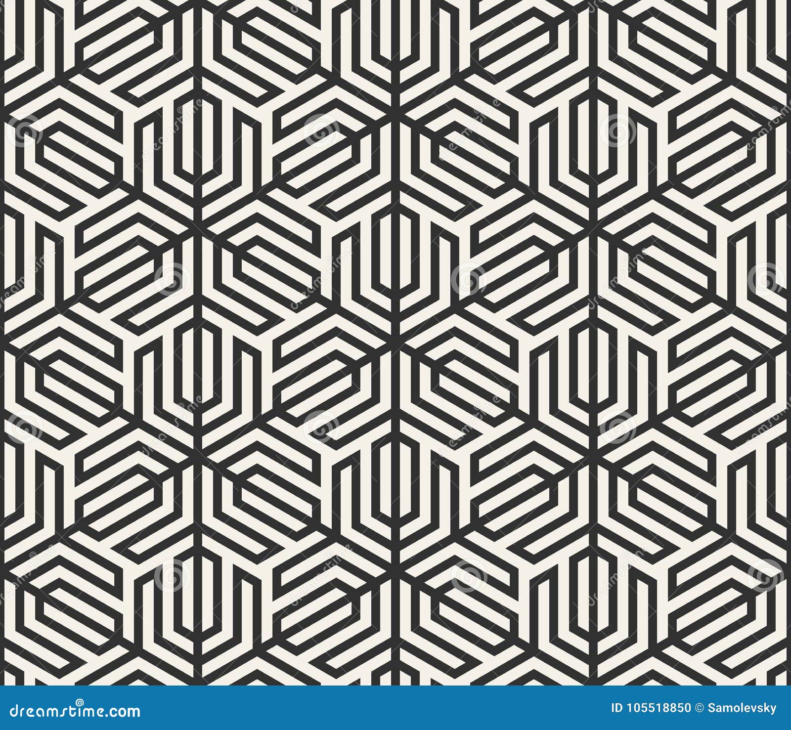 Vector Seamless Lines Pattern. Modern Stylish Triangle Shapes Texture ...