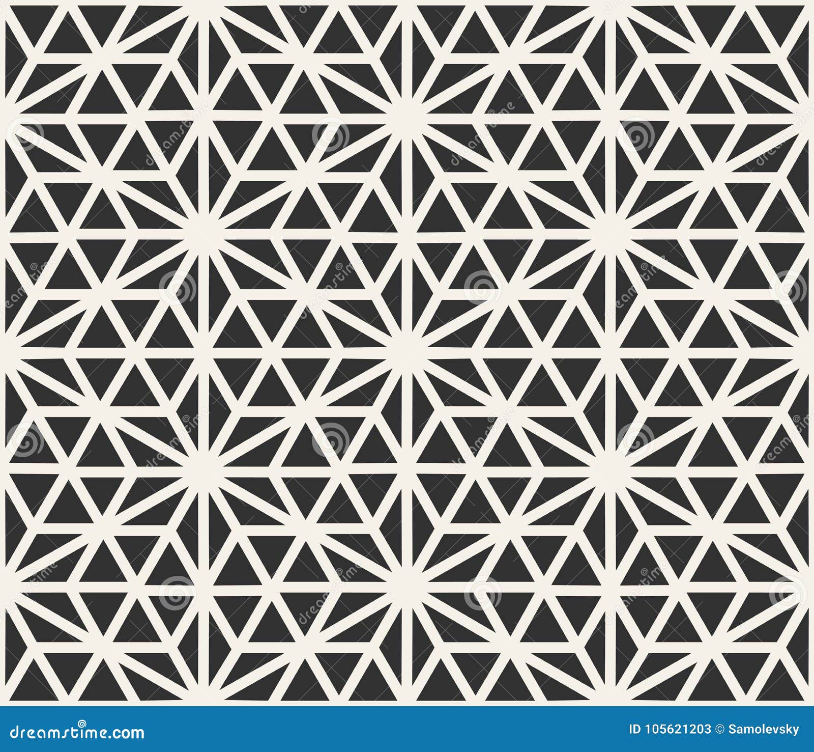 Vector Seamless Lines Pattern. Modern Stylish Triangle Shapes Texture ...