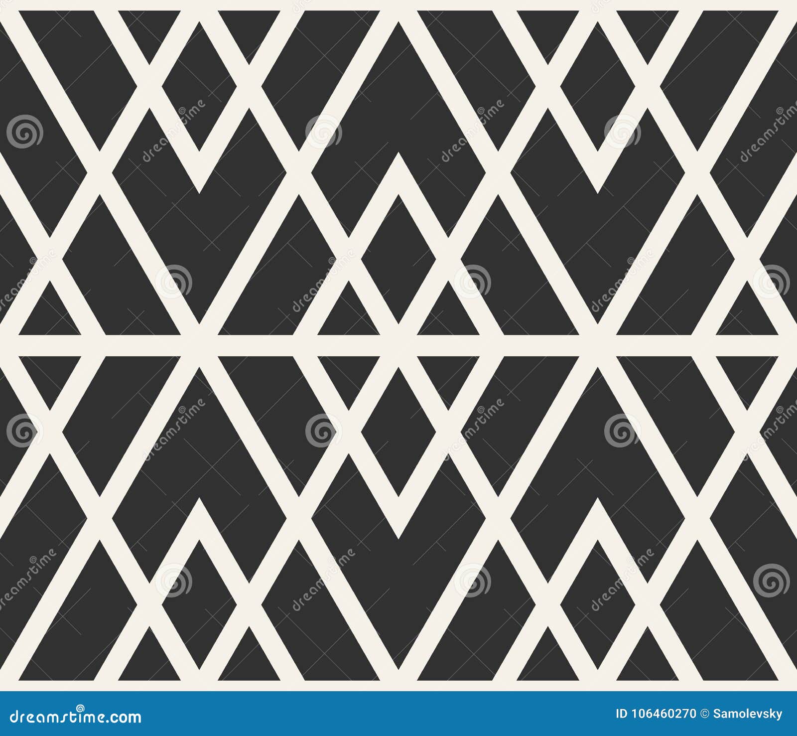 Vector Seamless Lines Pattern. Modern Stylish Triangle Shapes Texture ...