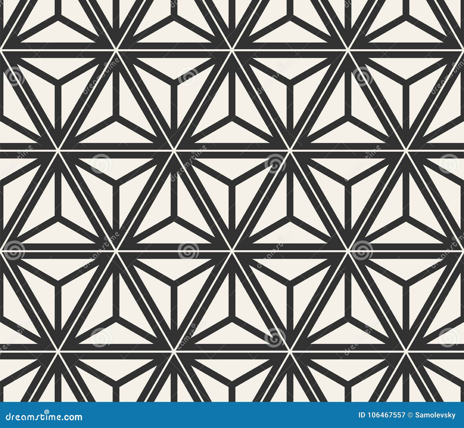 Vector Seamless Lines Pattern. Modern Stylish Triangle Shapes Texture ...
