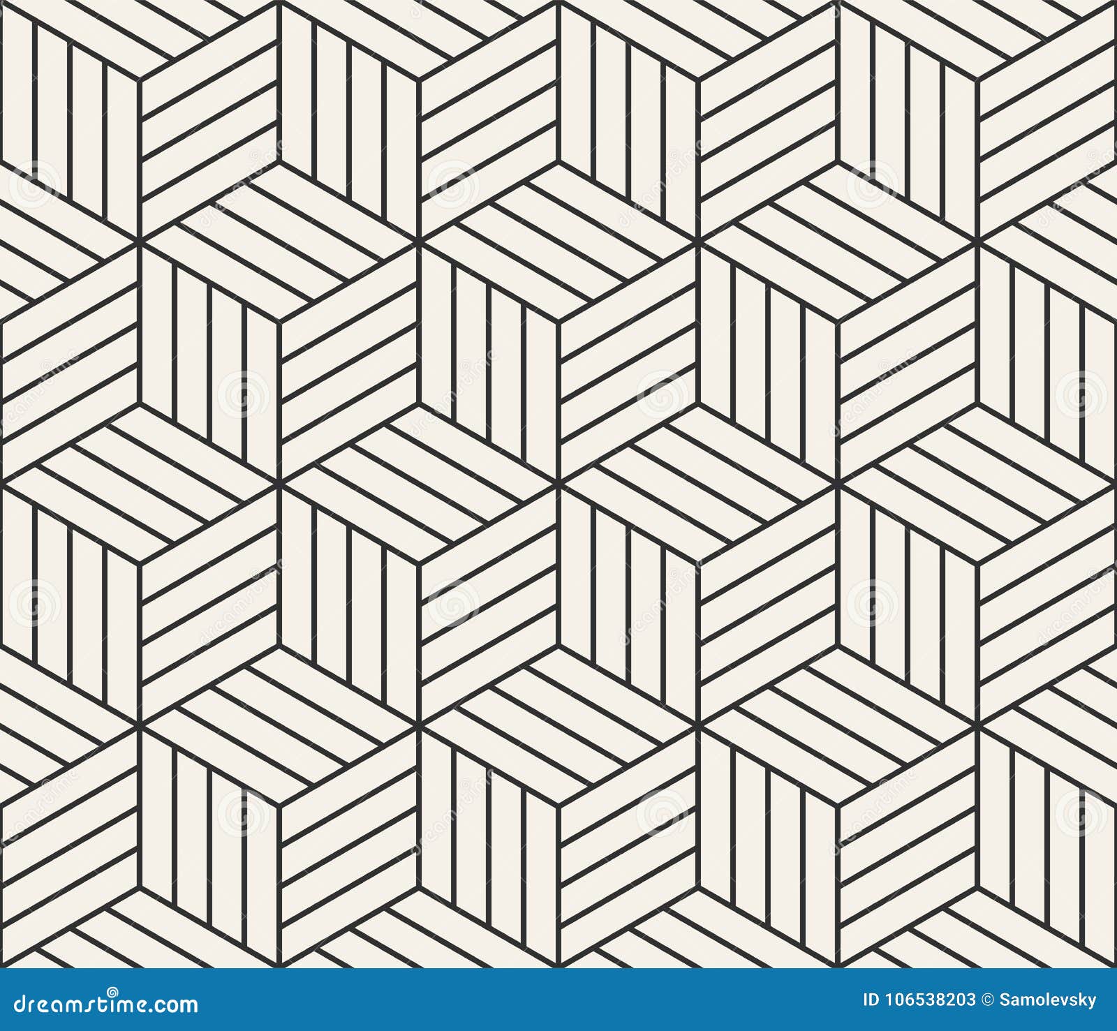 Vector Seamless Lines Pattern. Modern Stylish Triangle Shapes Texture ...