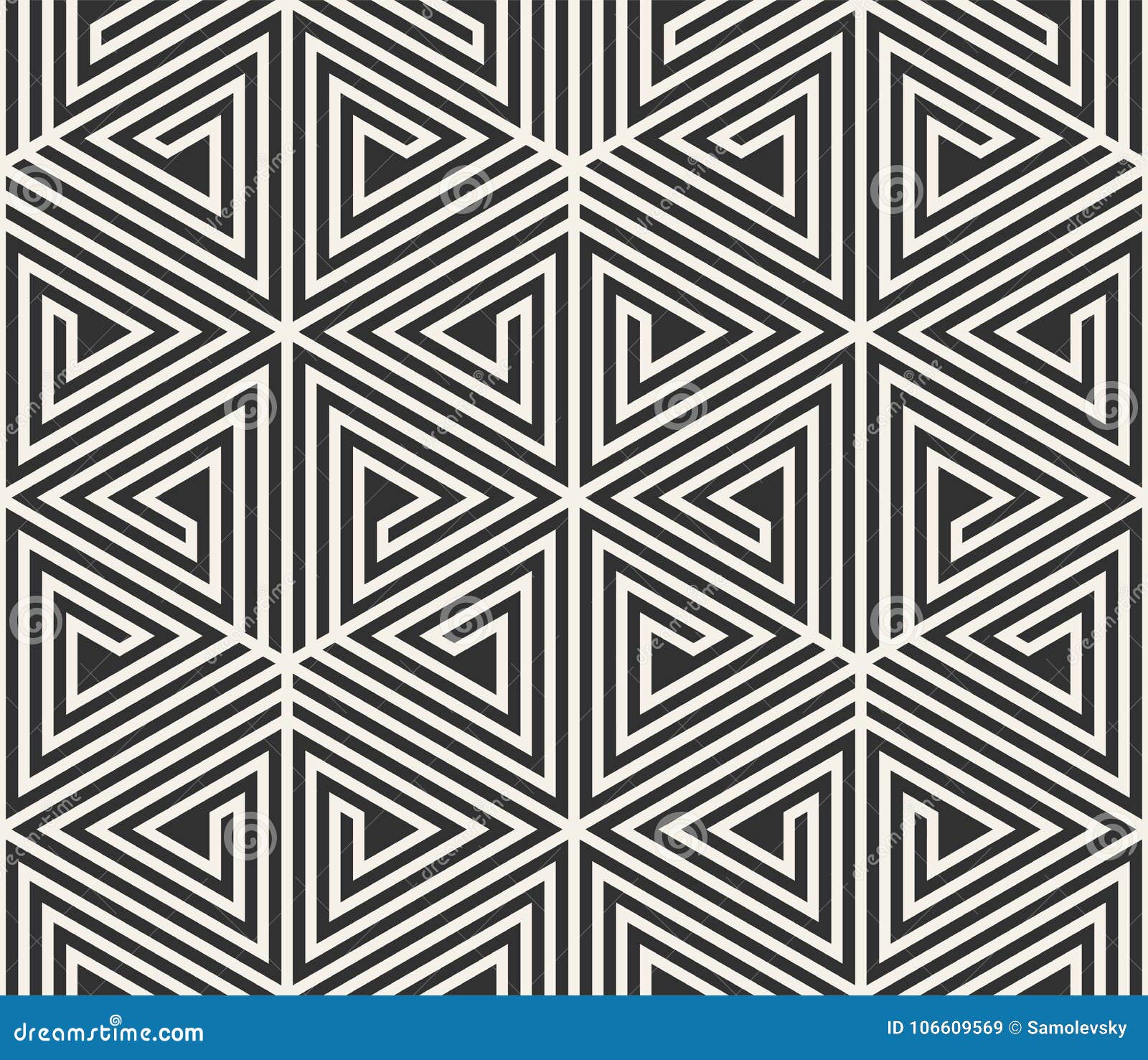 Vector Seamless Lines Pattern. Modern Stylish Triangle Shapes Texture ...