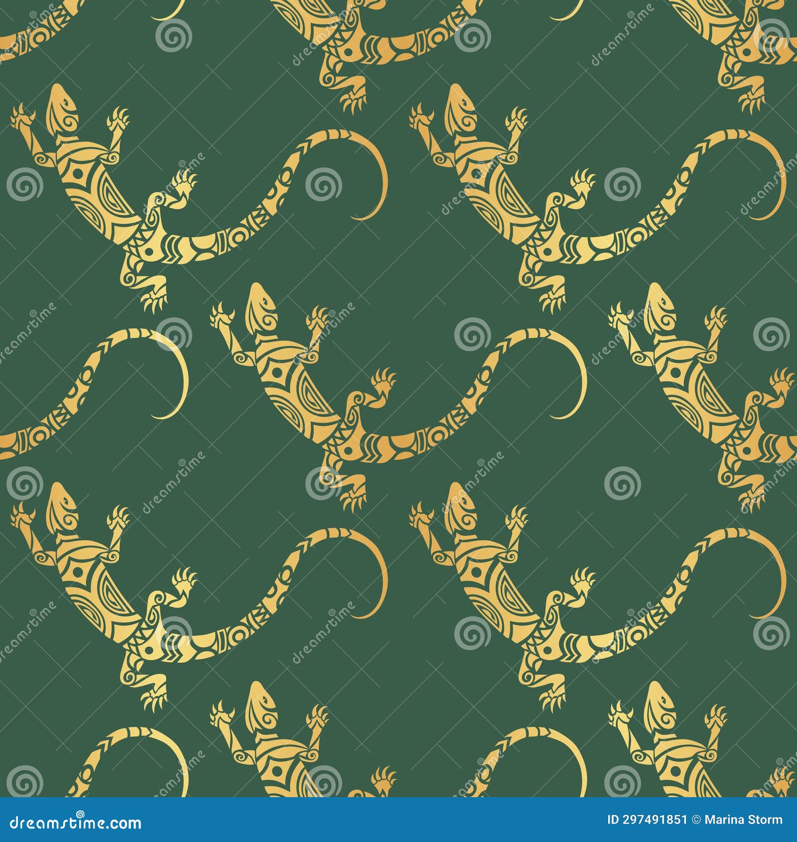 Seamless Lizard Skin Pattern Vector Illustration | CartoonDealer.com ...