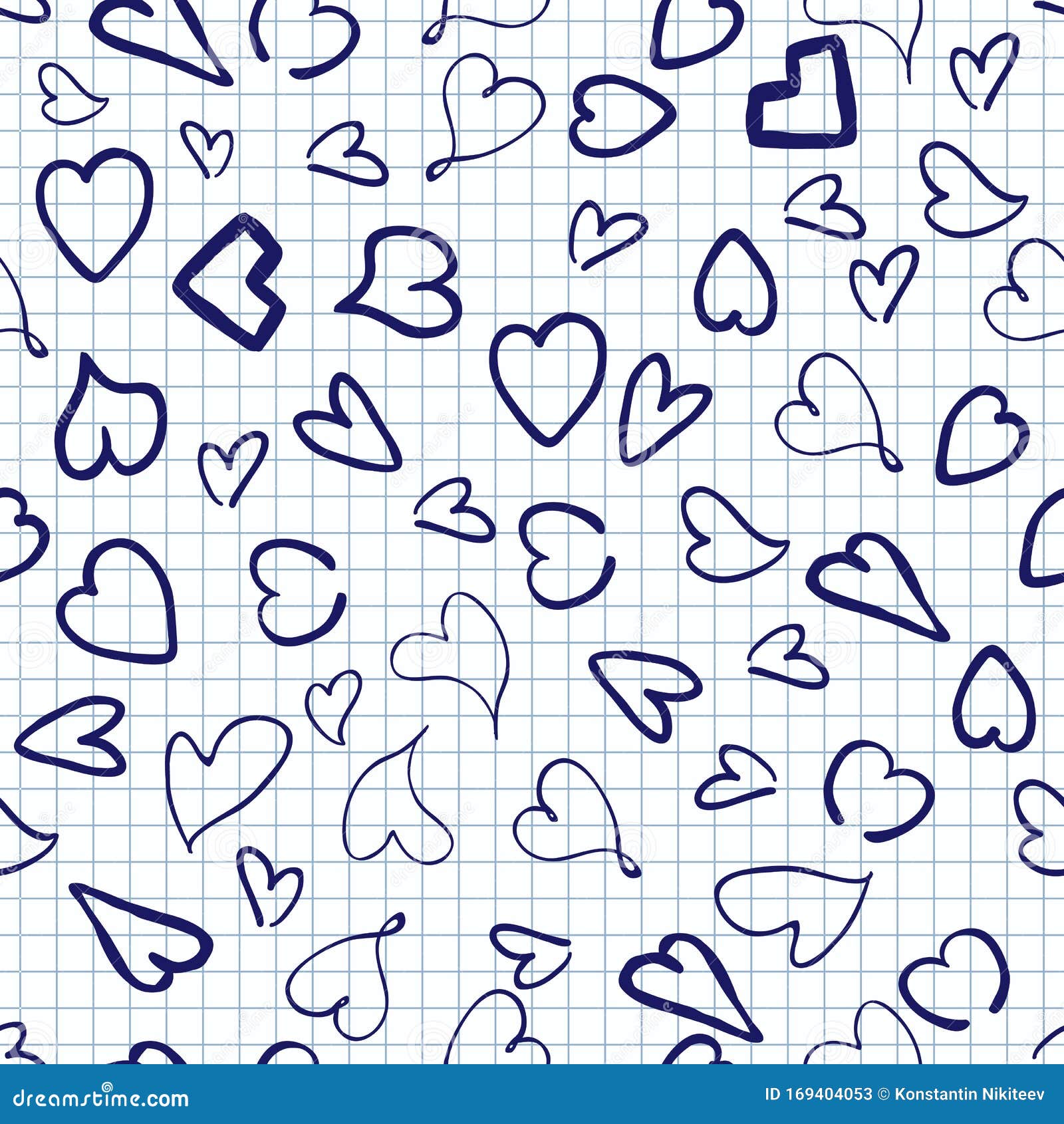 Vector Seamless Love Pattern Stock Vector - Illustration of feeling ...