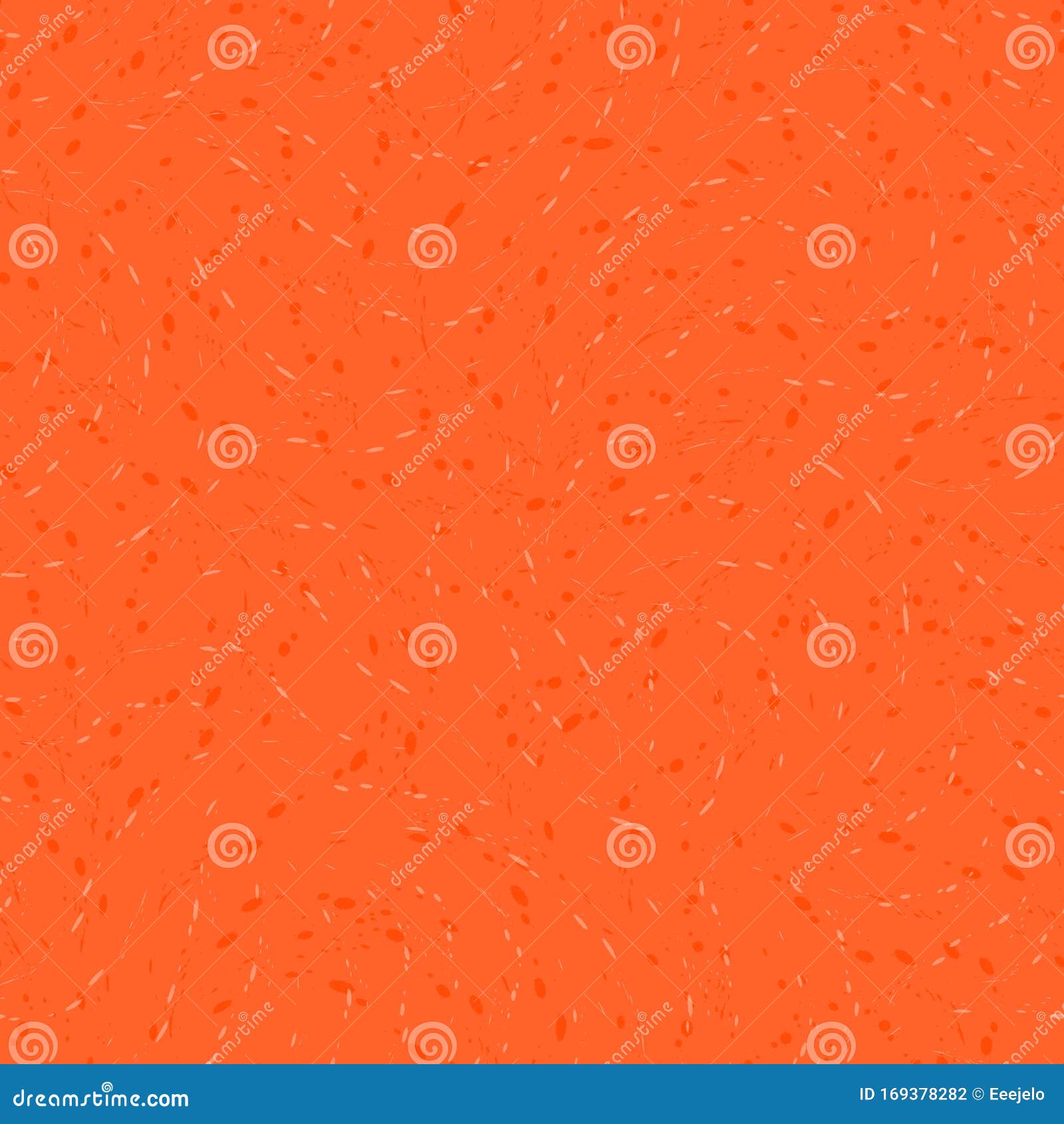 Vector Seamless Lush Lava Color Pattern on a Orange Background of Round ...