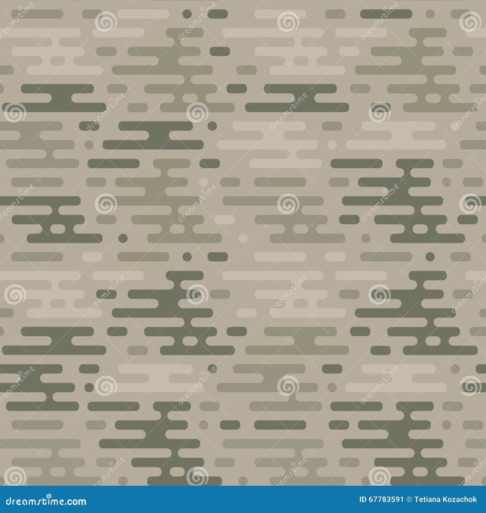 Vector Seamless Military Pattern Stock Vector - Illustration of ...