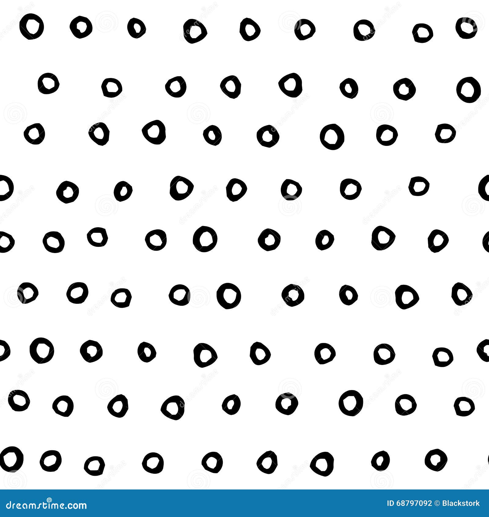 Vector Seamless Minimalist Ink Rings Abstract Pattern Stock Vector ...