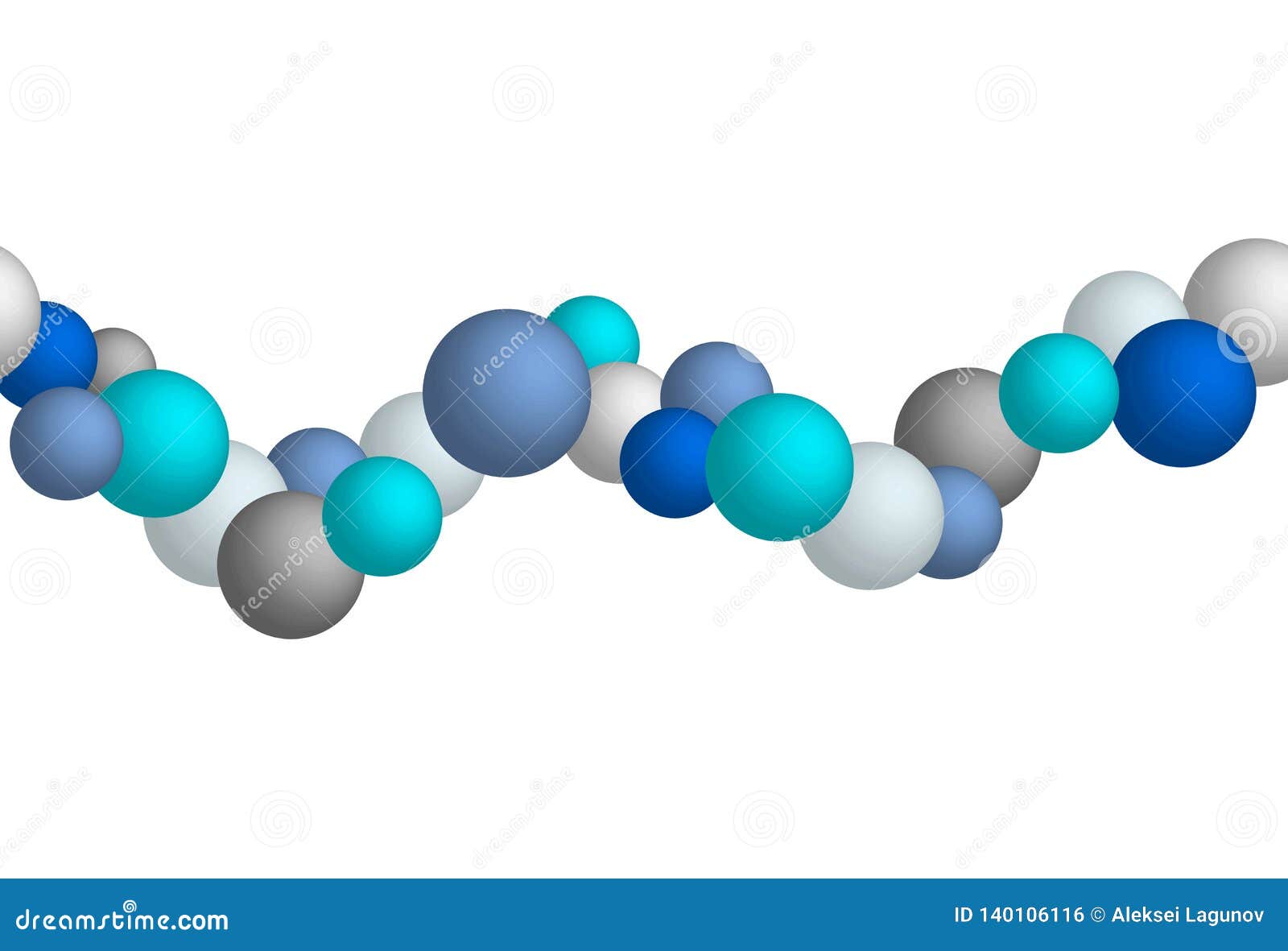 Color Molecules On White Cartoon Vector | CartoonDealer.com #79243795