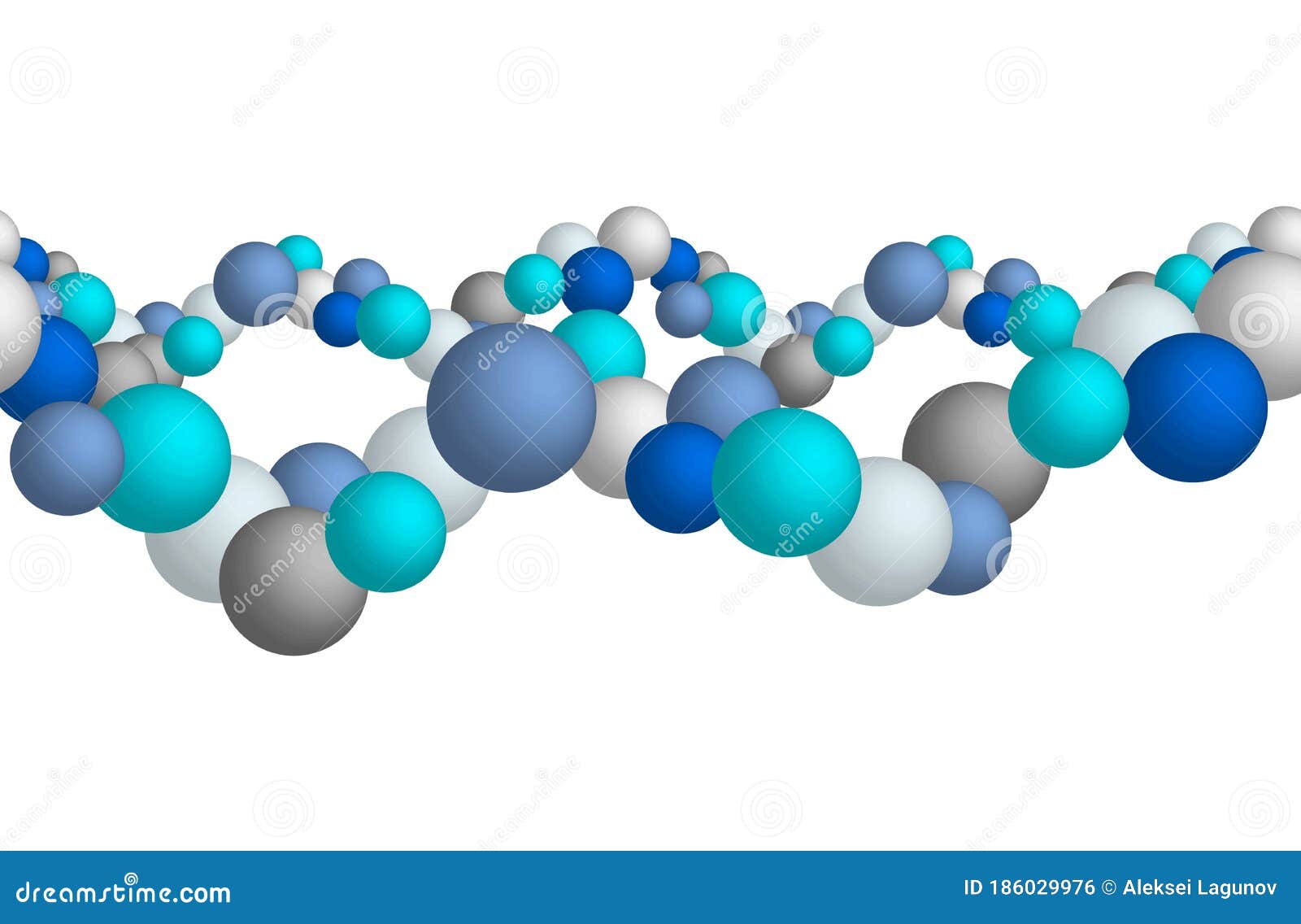 Vector Seamless Molecules Lines, Grey and Blue Colours, Scientific ...