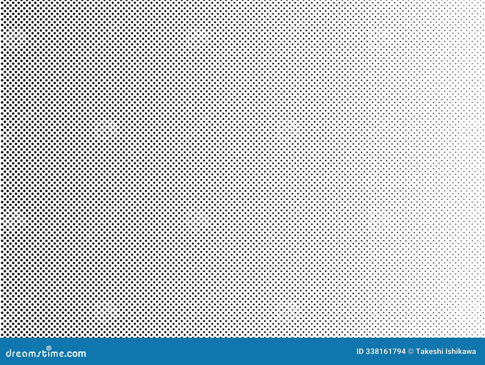 Vector Seamless Monochrome Halftone Pattern Isolated on a White ...