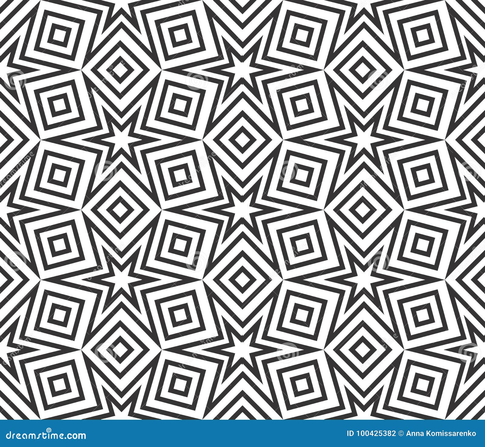 Vector Seamless Moroccan Pattern Stock Vector - Illustration of ...