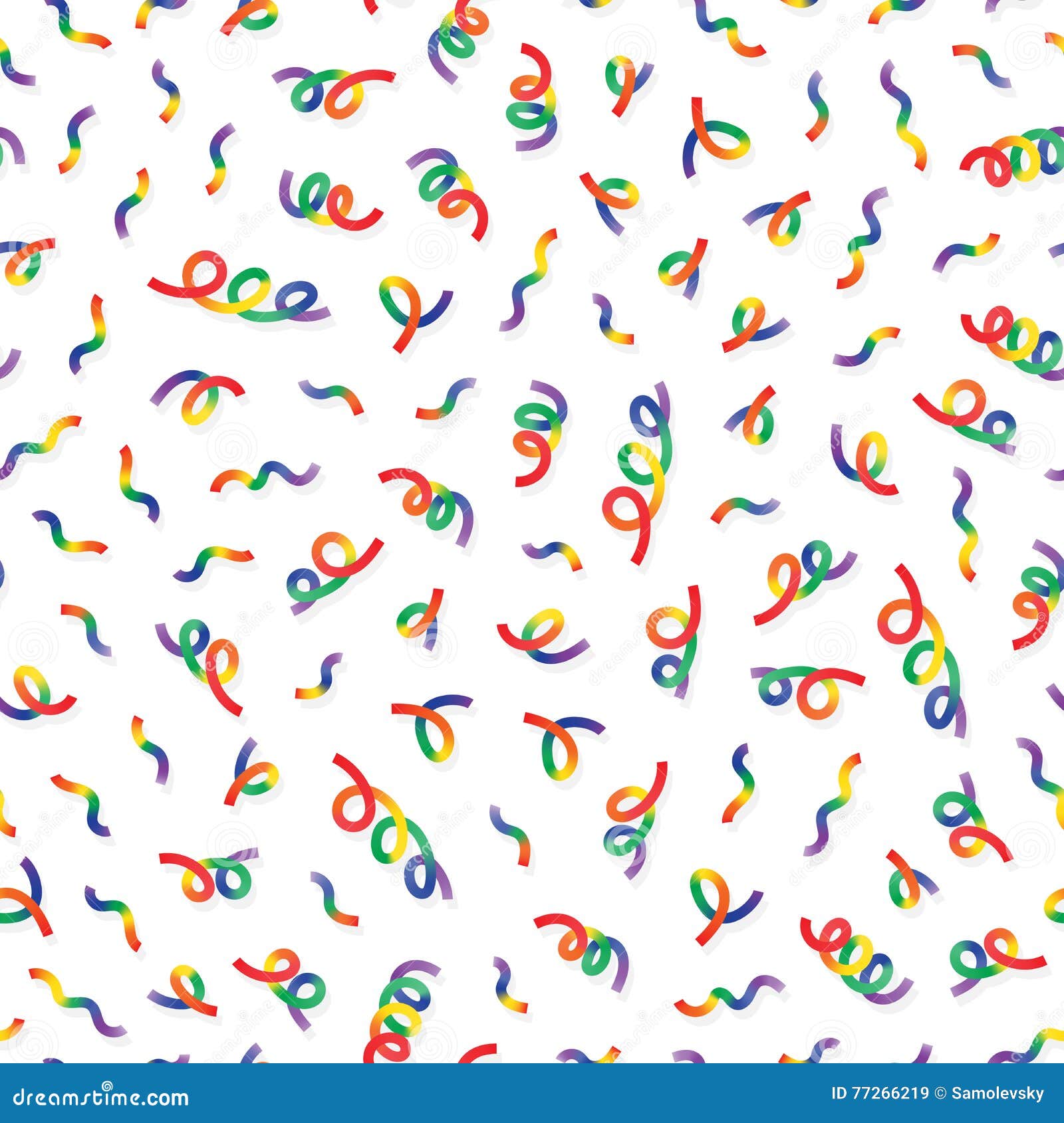 Vector Seamless Multicolor Memphis Style Confetti Lines Jumble Pattern ...