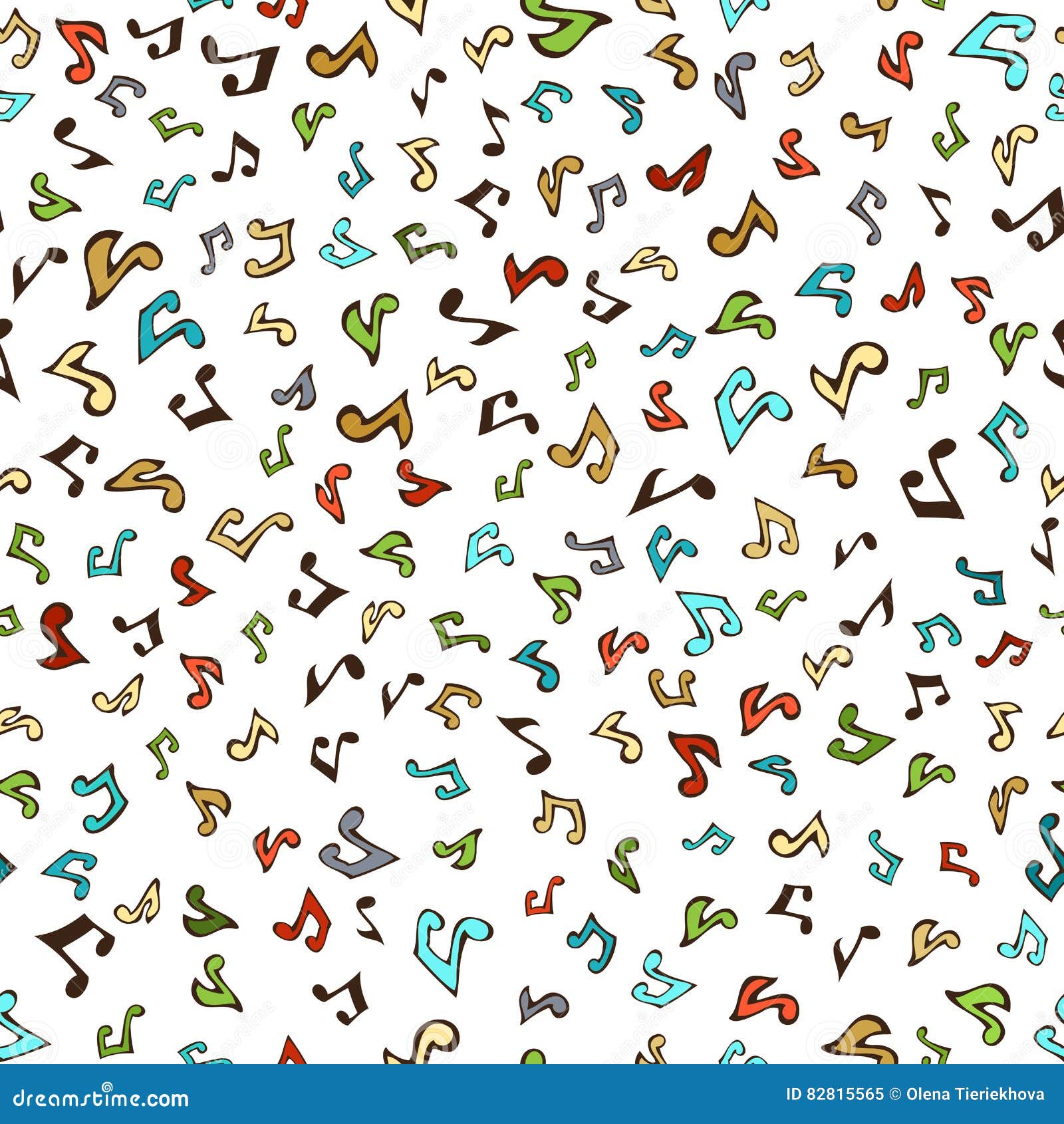 Vector Seamless Music Pattern. Stock Vector - Illustration of sign ...